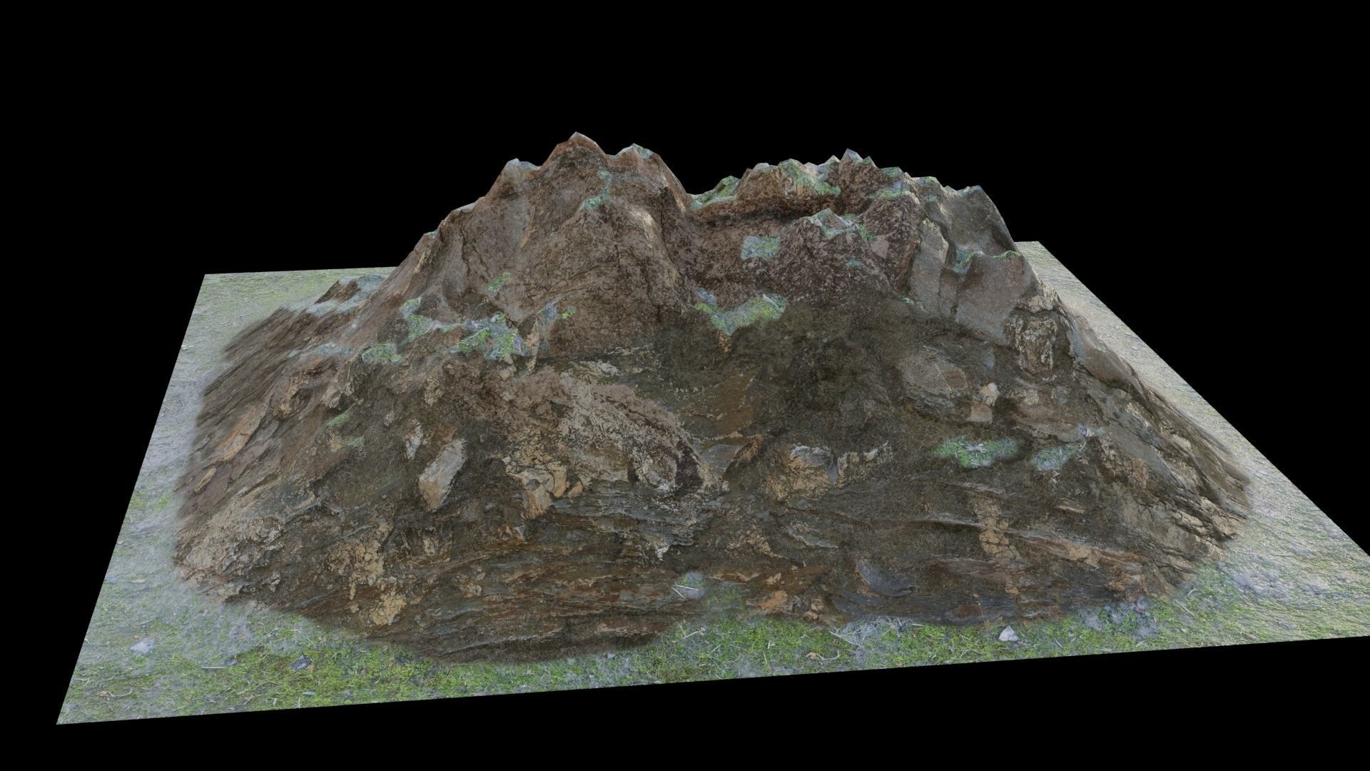 Low-Poly Realistic Mountain free VR / AR / low-poly 3D model | CGTrader