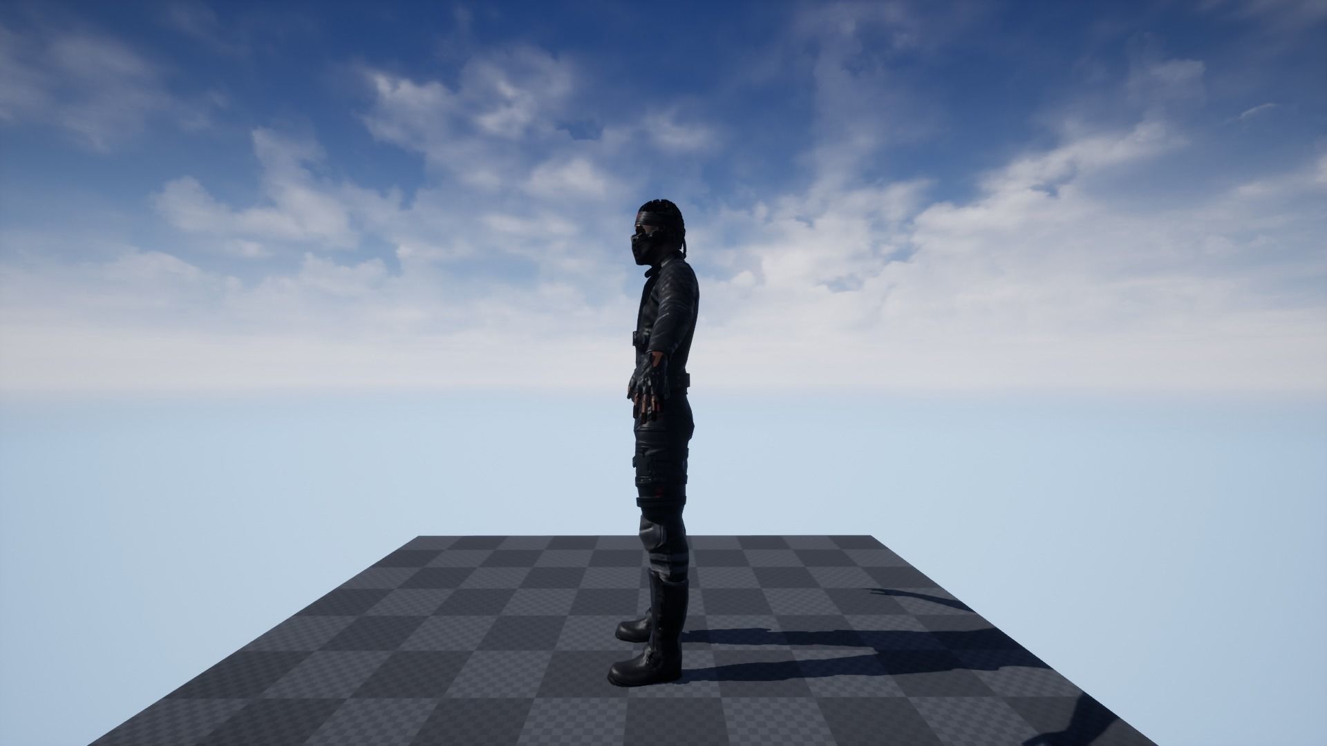 Cyberpunk Sci-Fi Tough Thug 3D model rigged | CGTrader