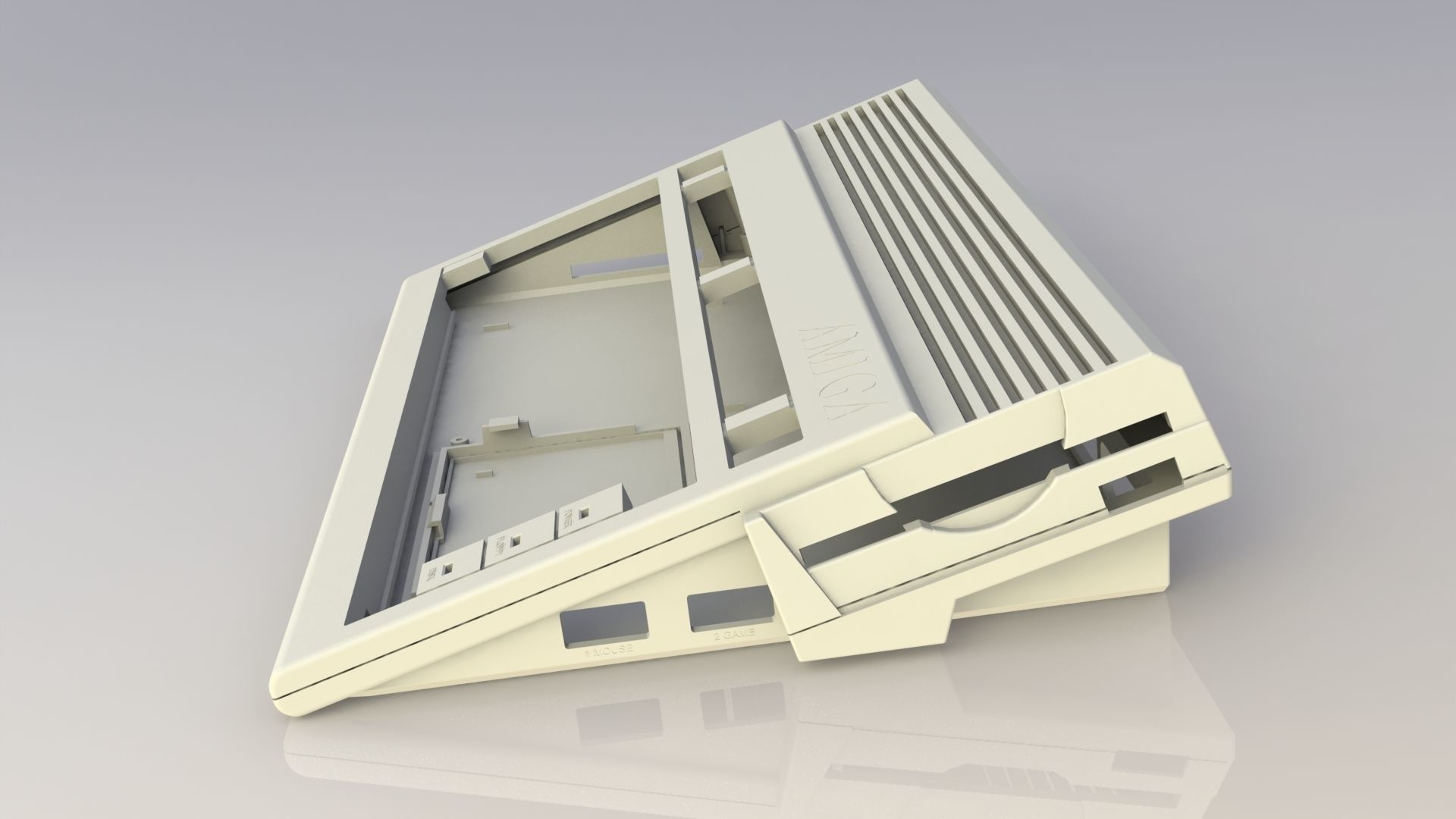 Commodore Amiga 600 enclosure 3d print model 3D model 3D printable ...