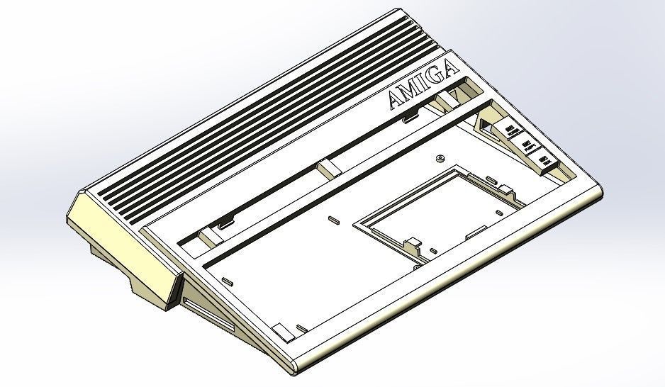 Commodore Amiga 600 enclosure 3d print model 3D model 3D printable ...