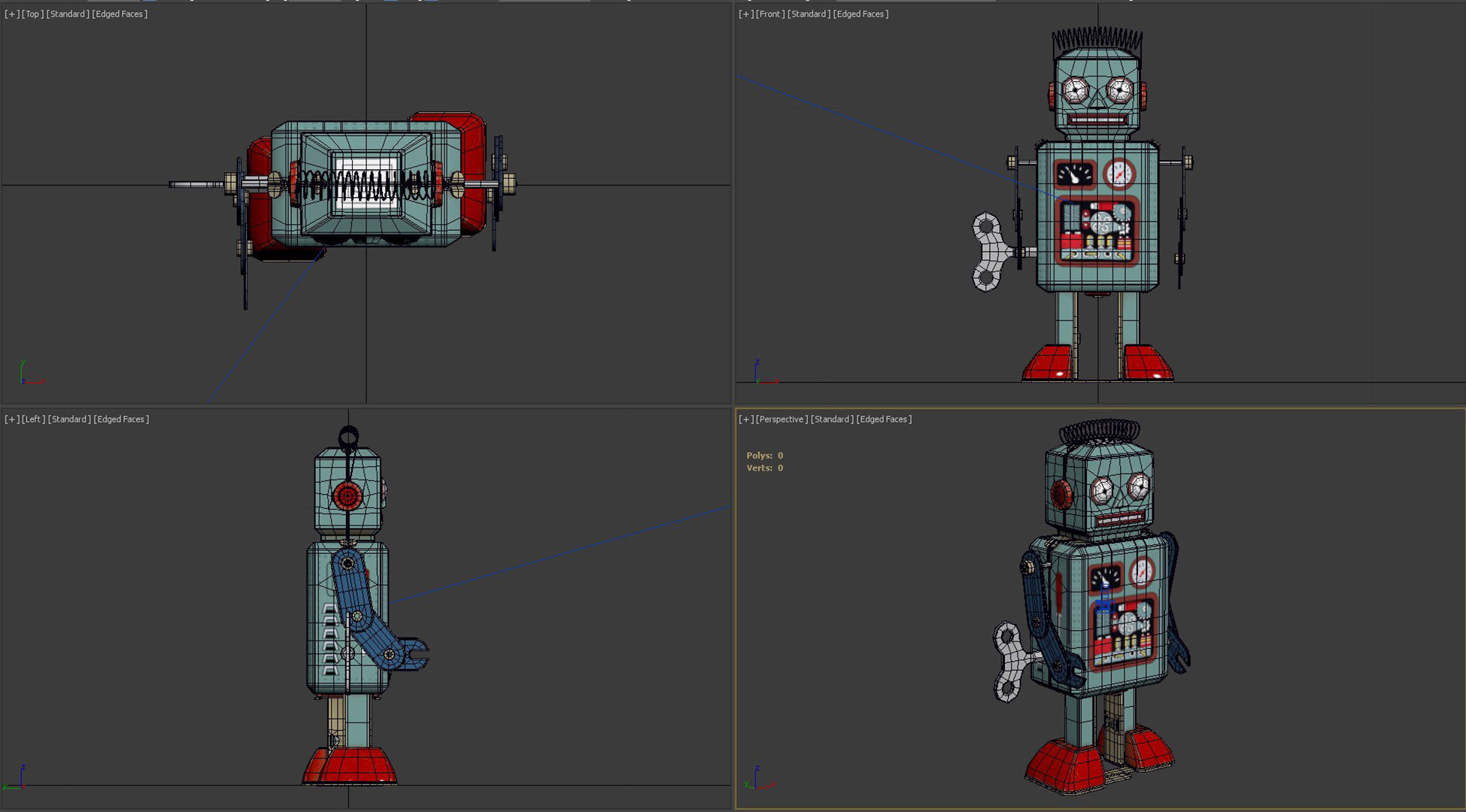 Vintage Toy Robot 3D model | CGTrader