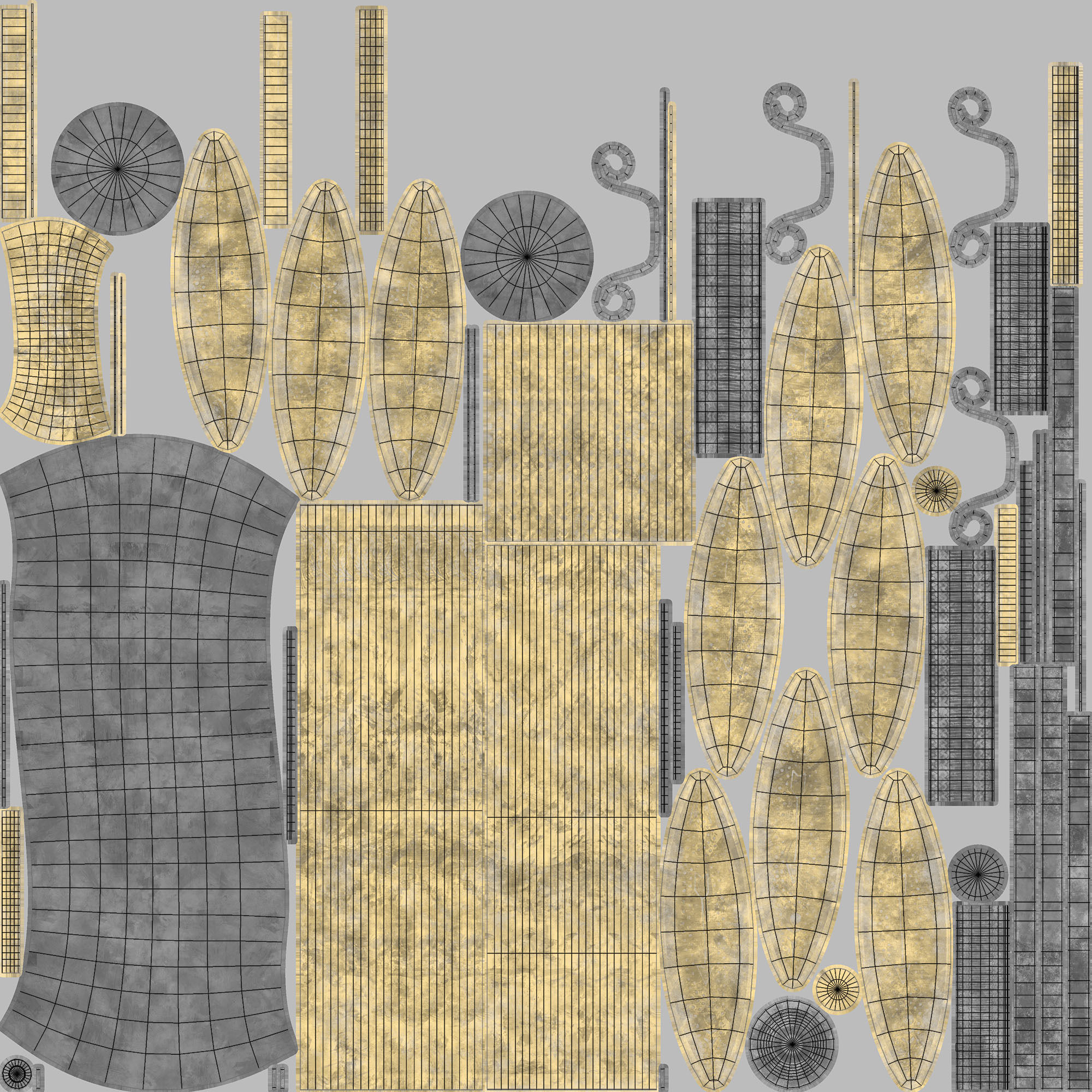 Skepter golden sword 3D model | CGTrader