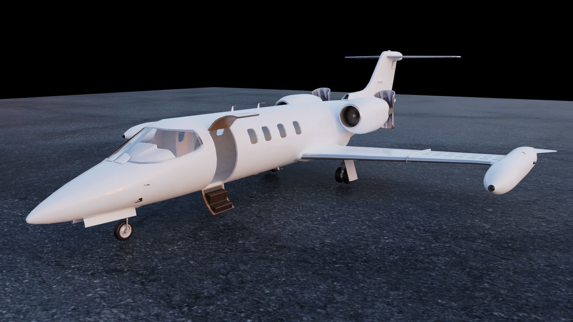 3D model Learjet 35 VR / AR / low-poly | CGTrader