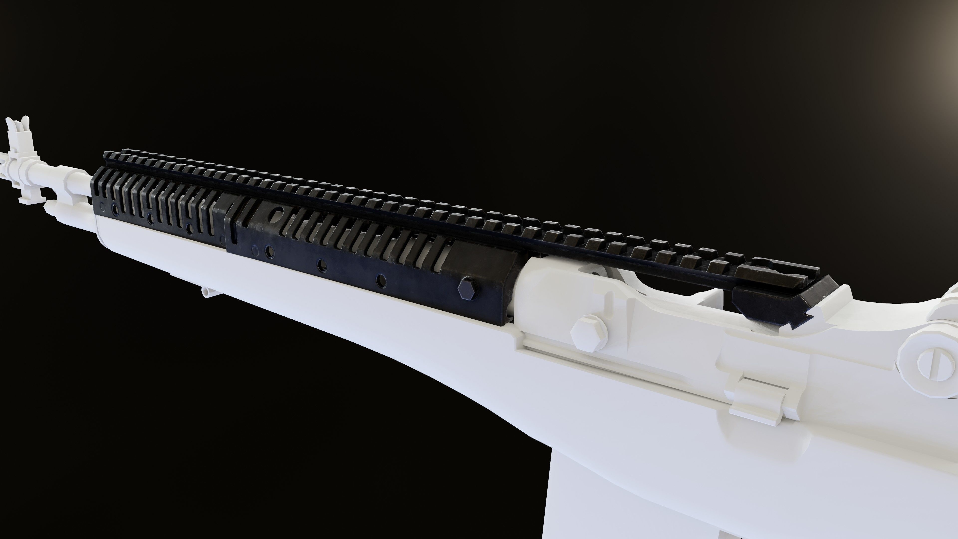 3D model VLTOR CASV14 Rail System for M1A and M14 VR / AR / low-poly ...