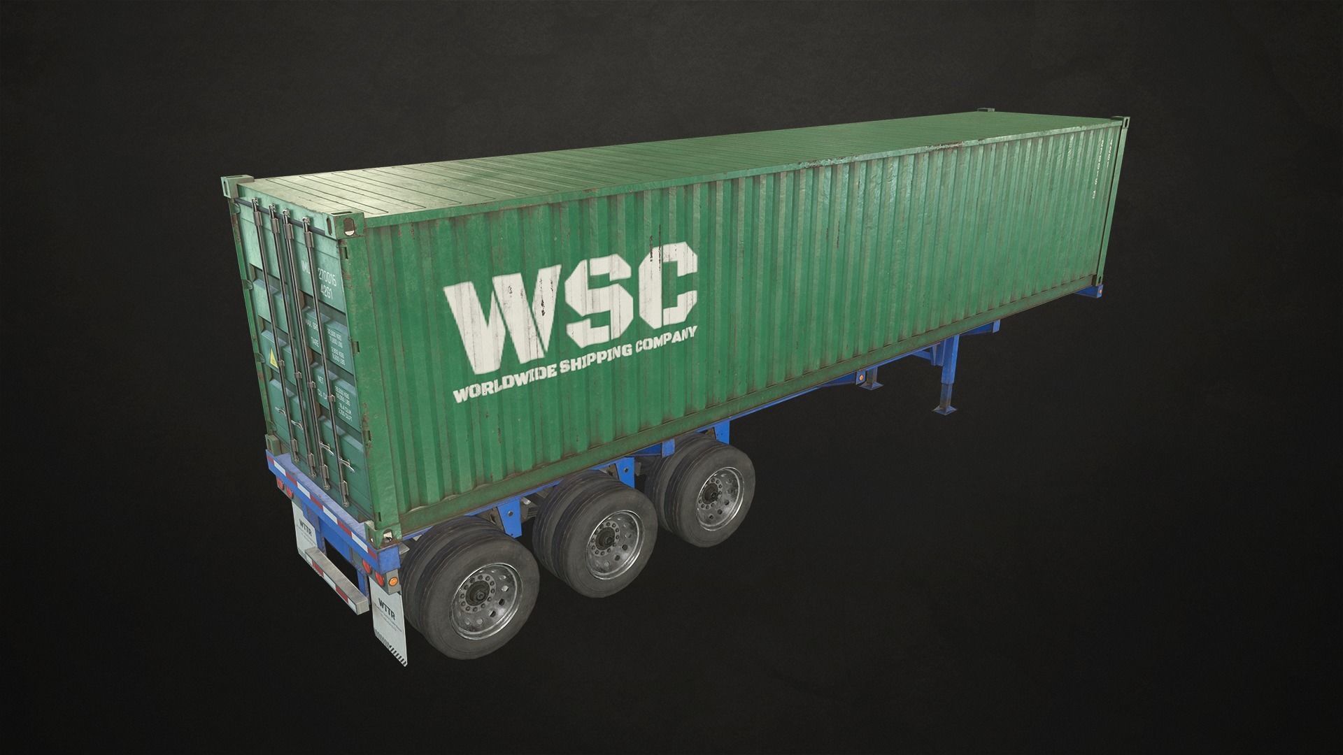 3D model Container Trailer VR / AR / low-poly | CGTrader