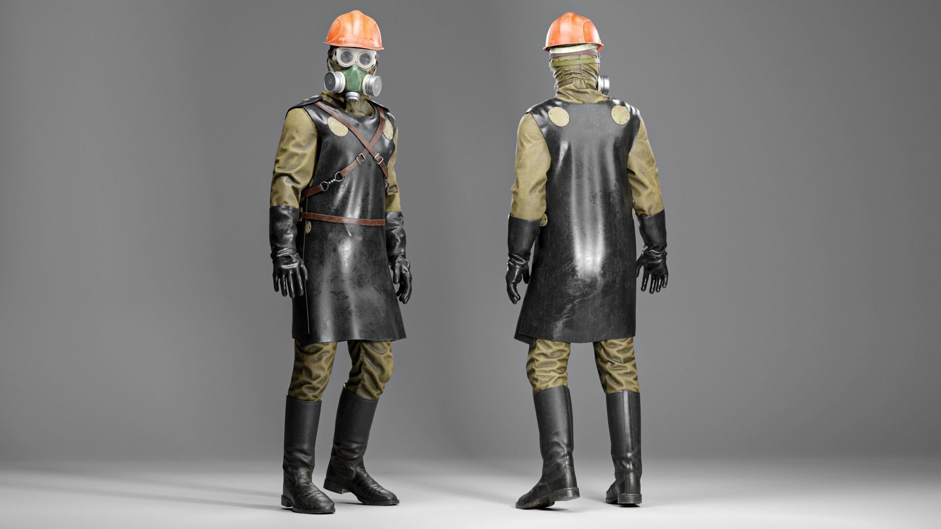 3D model LIQUIDATOR SOVIET SOLDIER VR / AR / low-poly | CGTrader