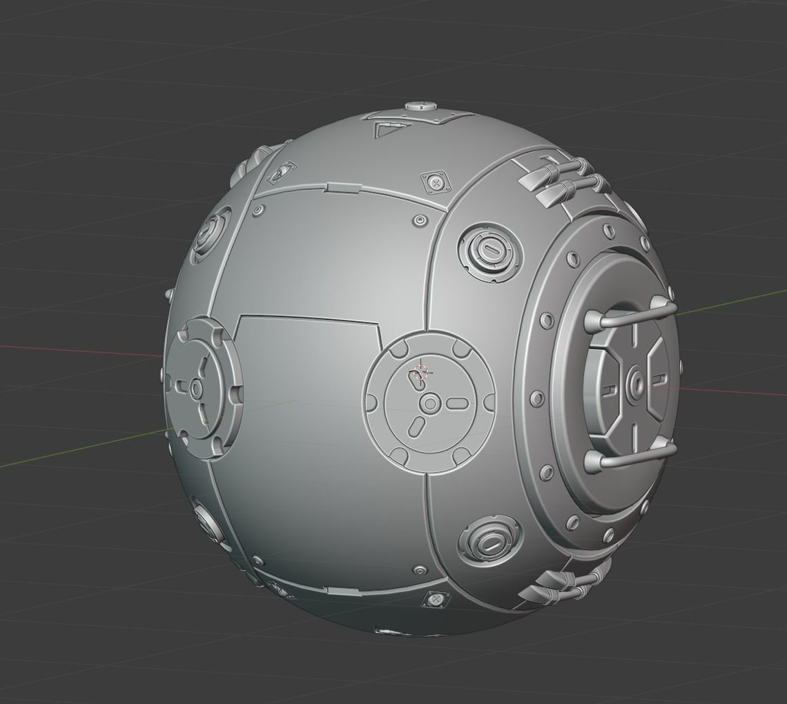 Robot Sphere free 3D model | CGTrader
