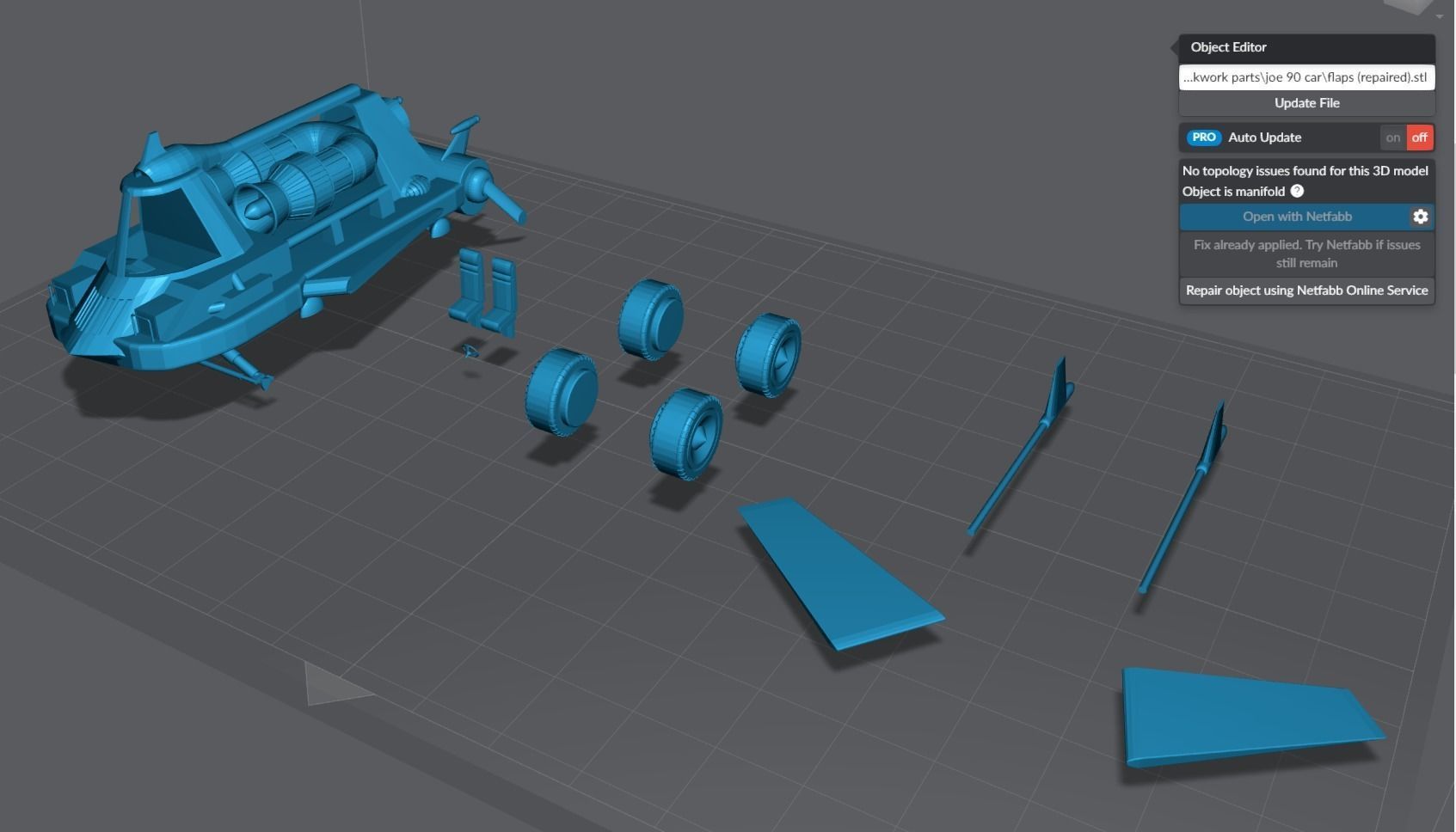 Jet Car Scale model 3D model 3D printable | CGTrader