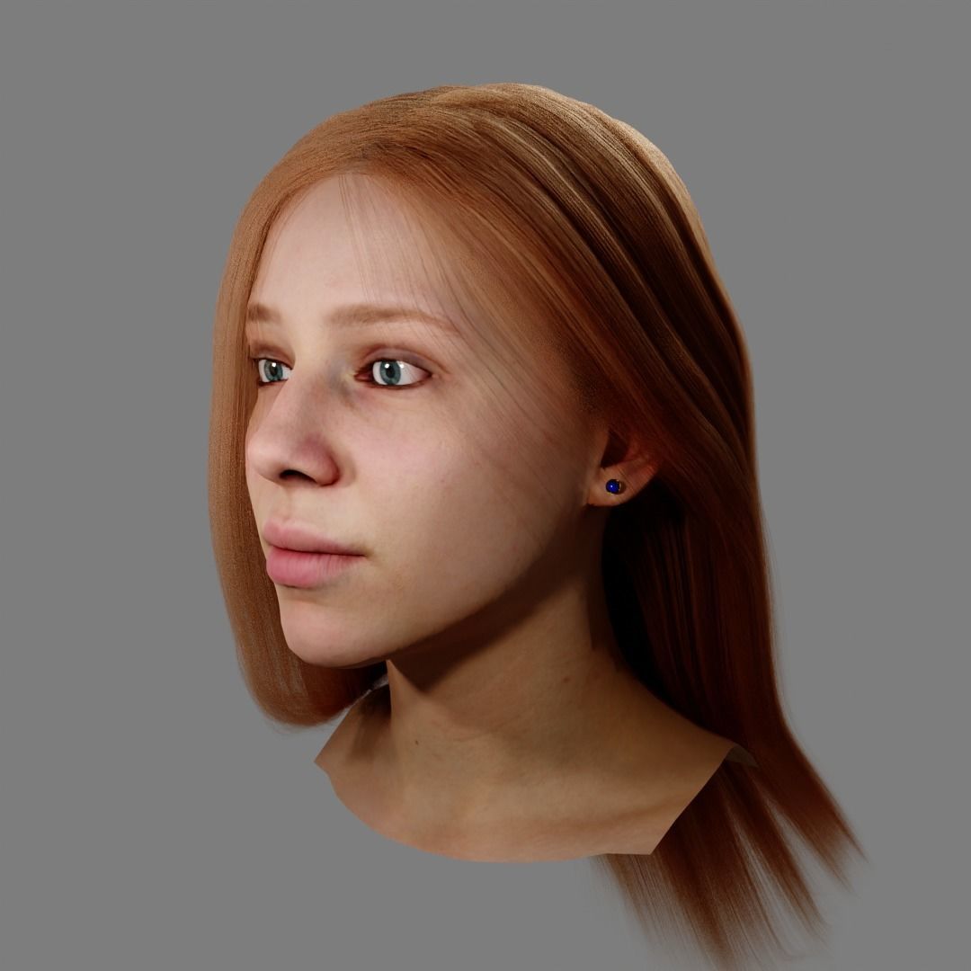 Woman Face 3D model | CGTrader