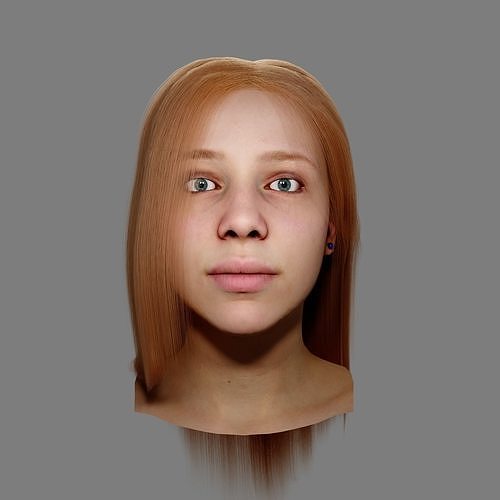 Woman Face 3D model | CGTrader