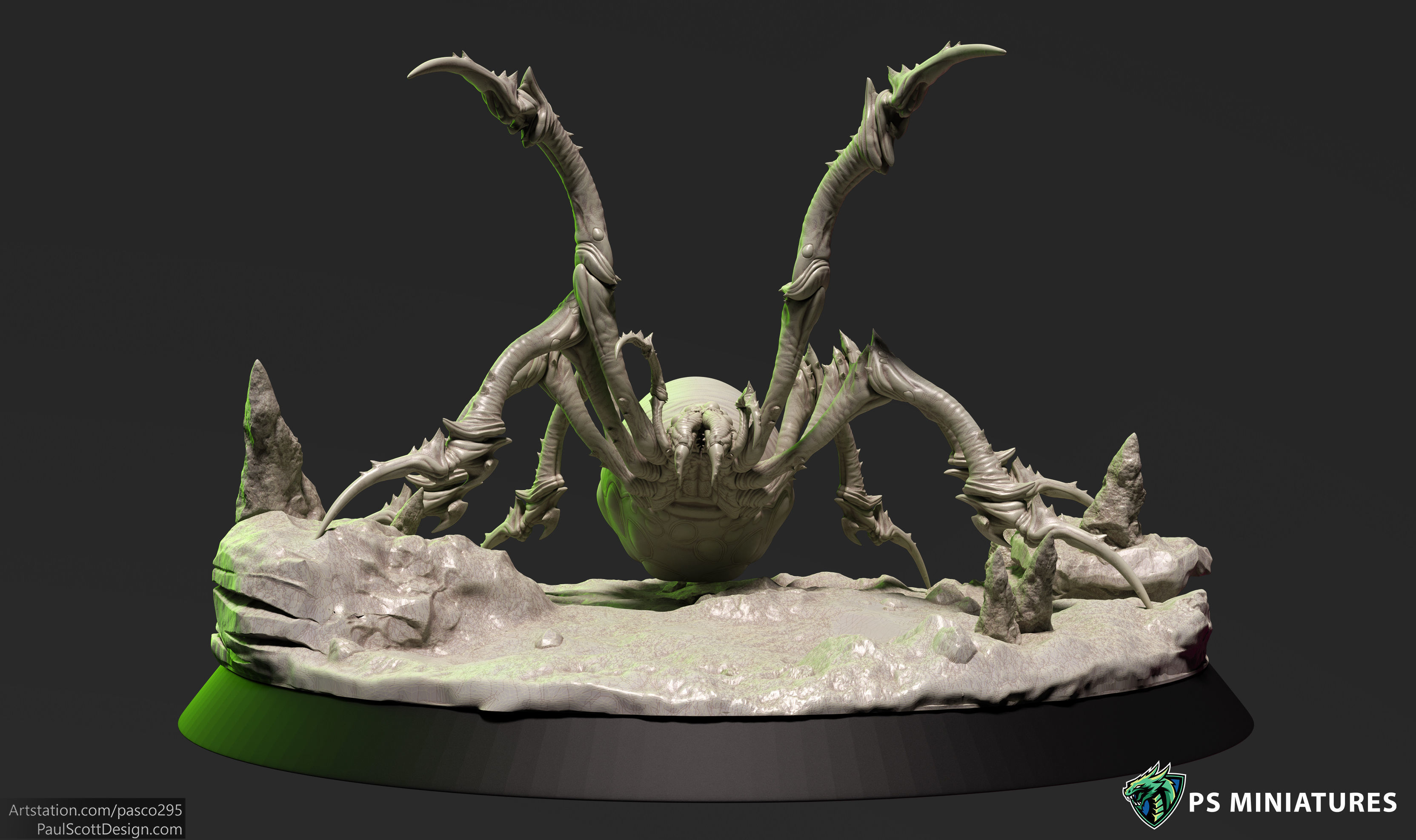 Phase Spider Pose 2 - 3D Printable 3D model 3D printable | CGTrader