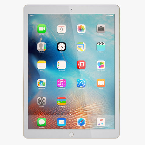 Apple iPad Pro Gold 3D Model MAX OBJ FBX MTL | CGTrader.com