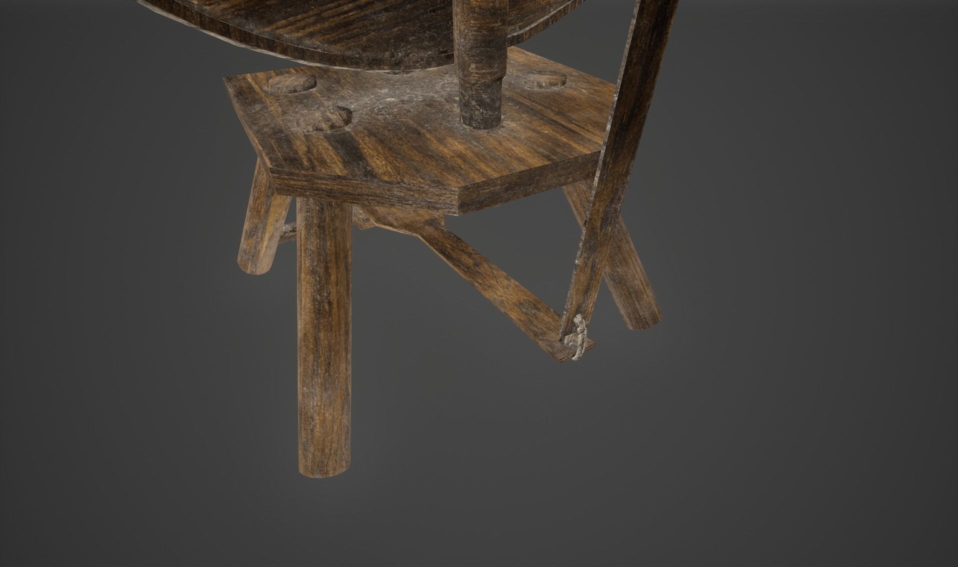 3D model Historical Spinning Wheel VR / AR / low-poly | CGTrader