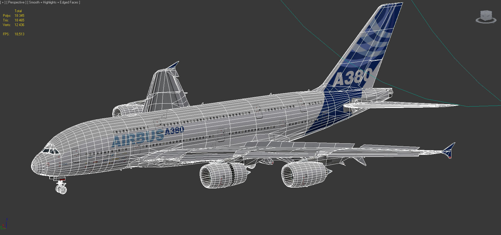 3D model Airbus A380-8 Home livery VR / AR / low-poly rigged animated ...