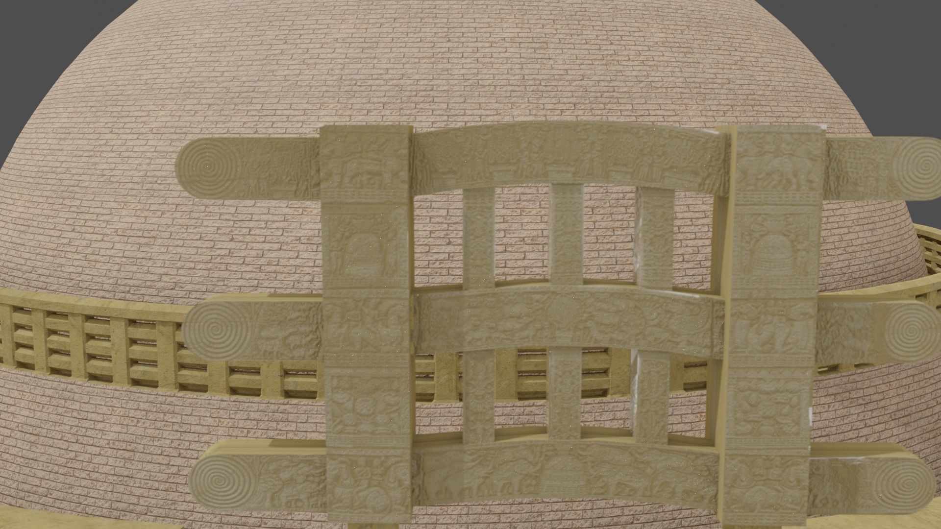 Sanchi Stupa - 3D model 3D model | CGTrader