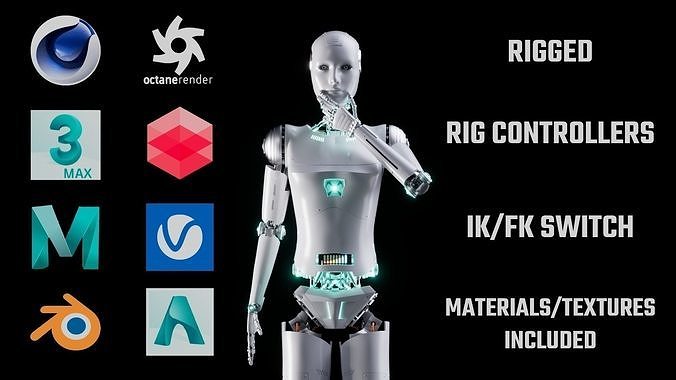 3D model Robot VR / AR / low-poly | CGTrader