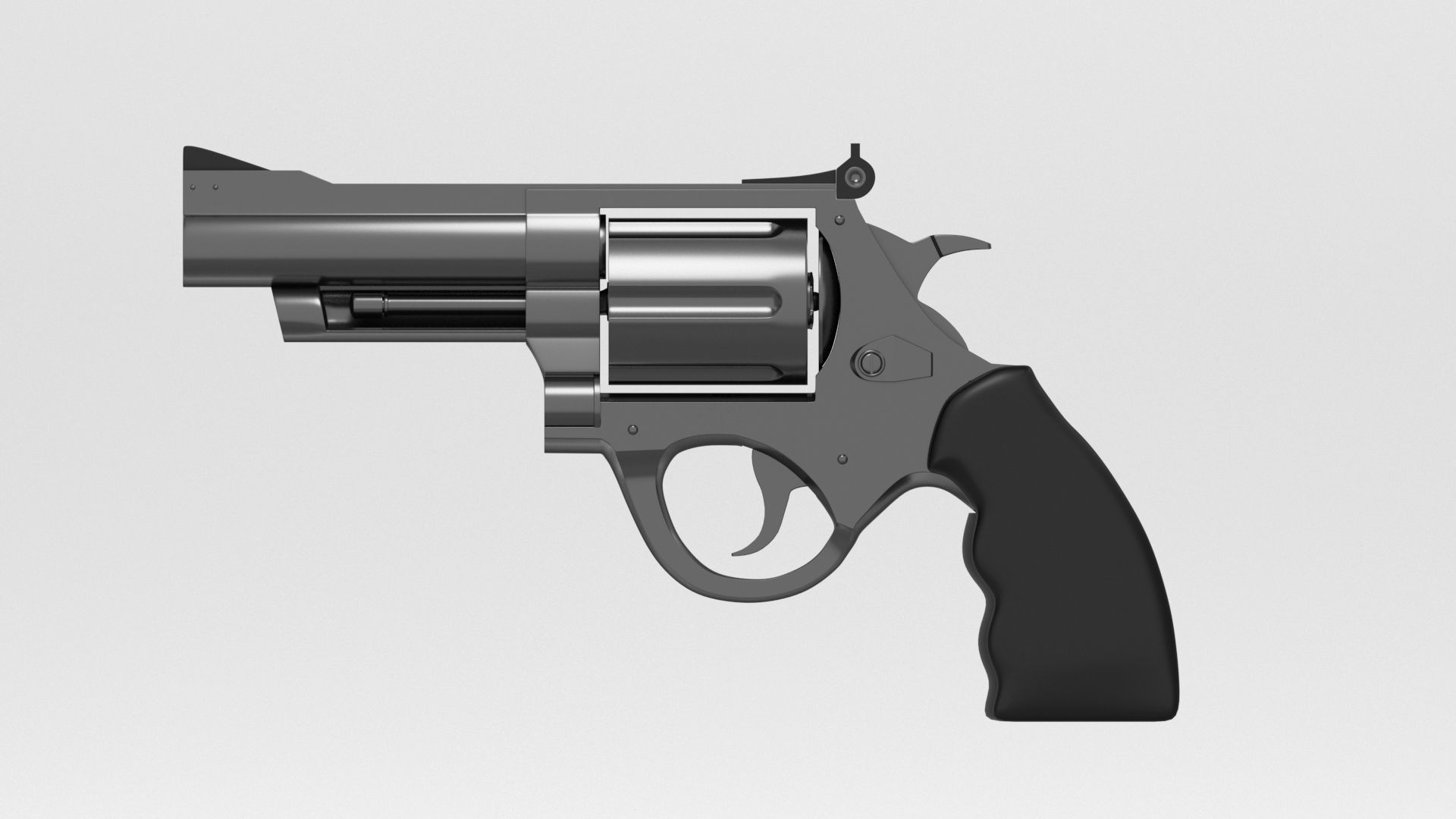 Revolver Gun 3D model animated | CGTrader