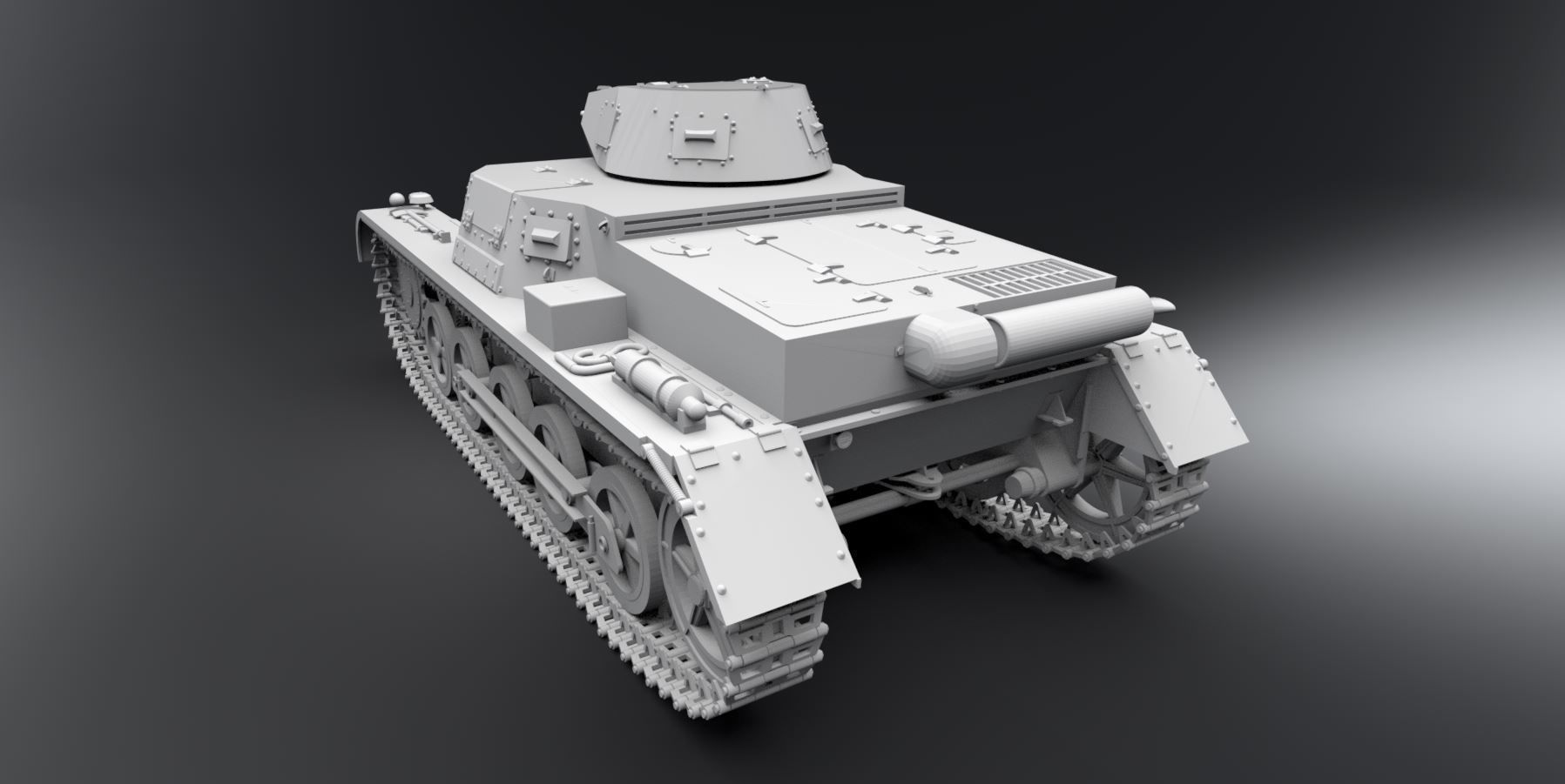 Panzer 1 scale model 3D model 3D printable | CGTrader