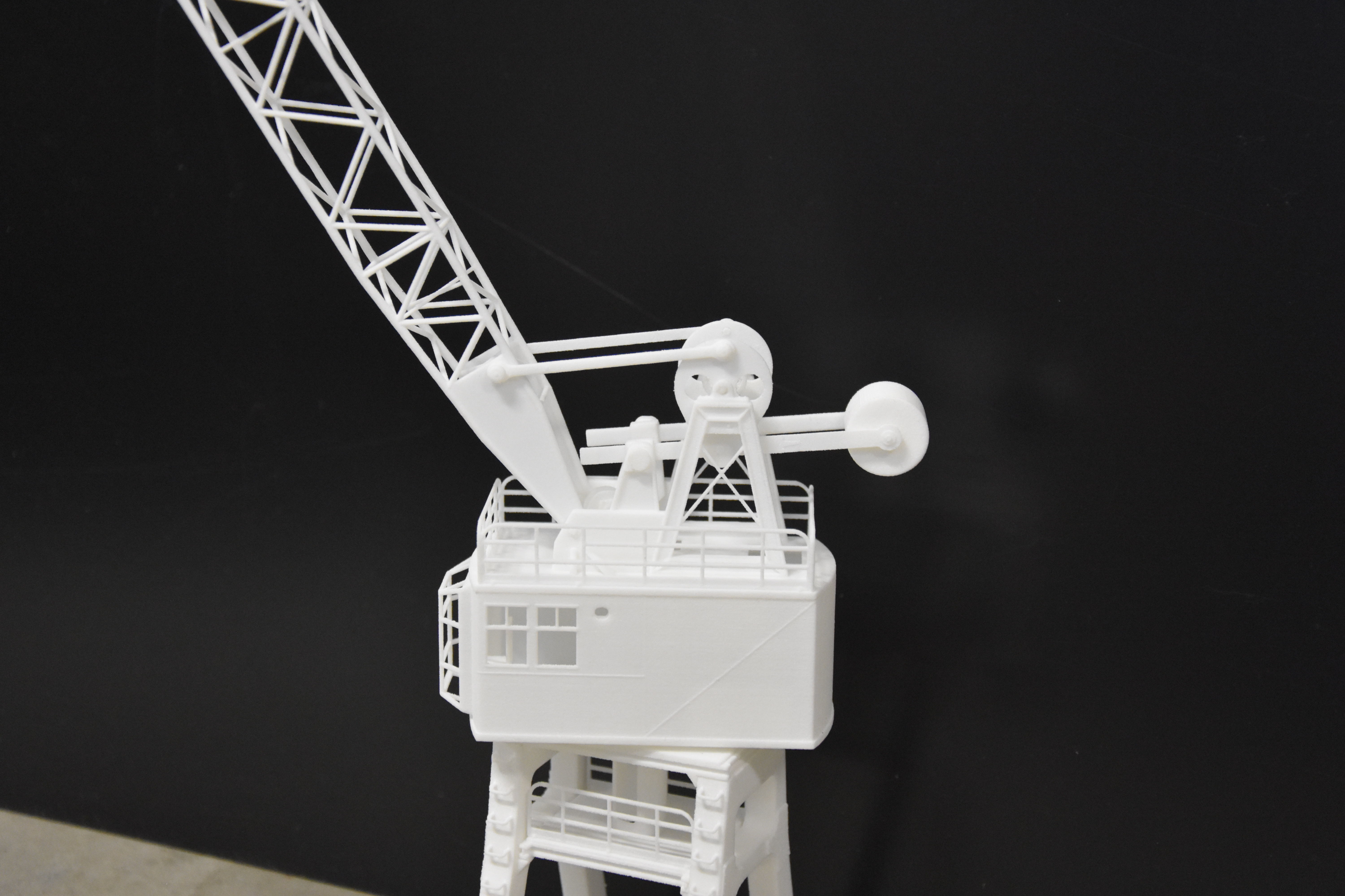Old dock crane 3D model 3D printable | CGTrader