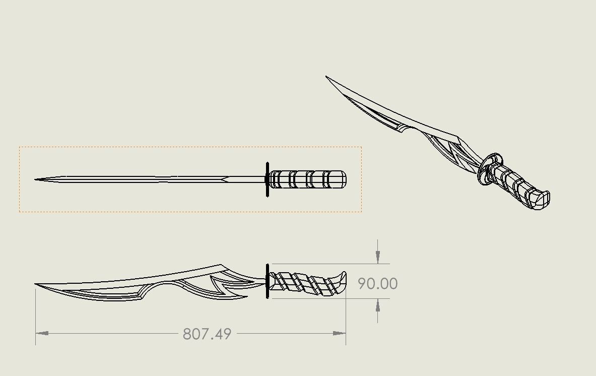 Sword weapon 3D model | CGTrader