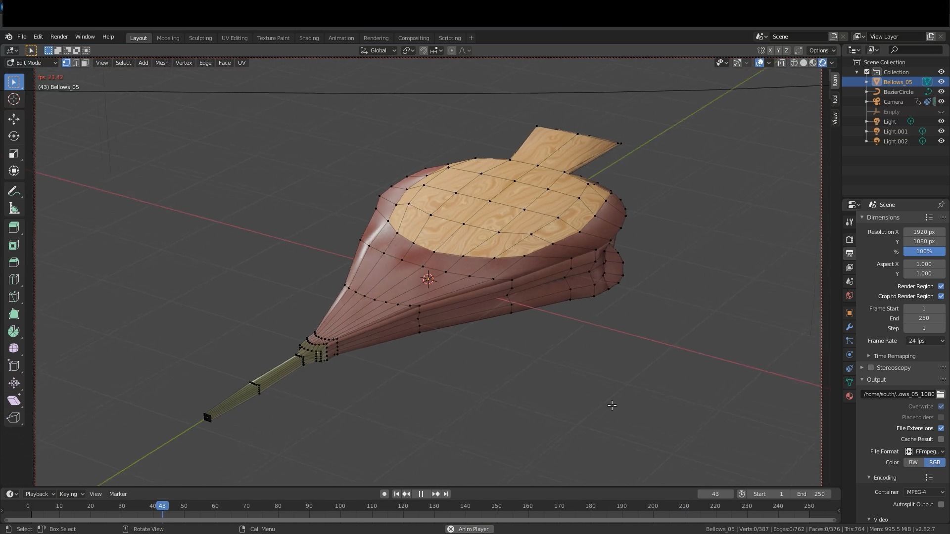 3D model Bellows - Rigged and Animated PBR VR / AR / low-poly rigged ...