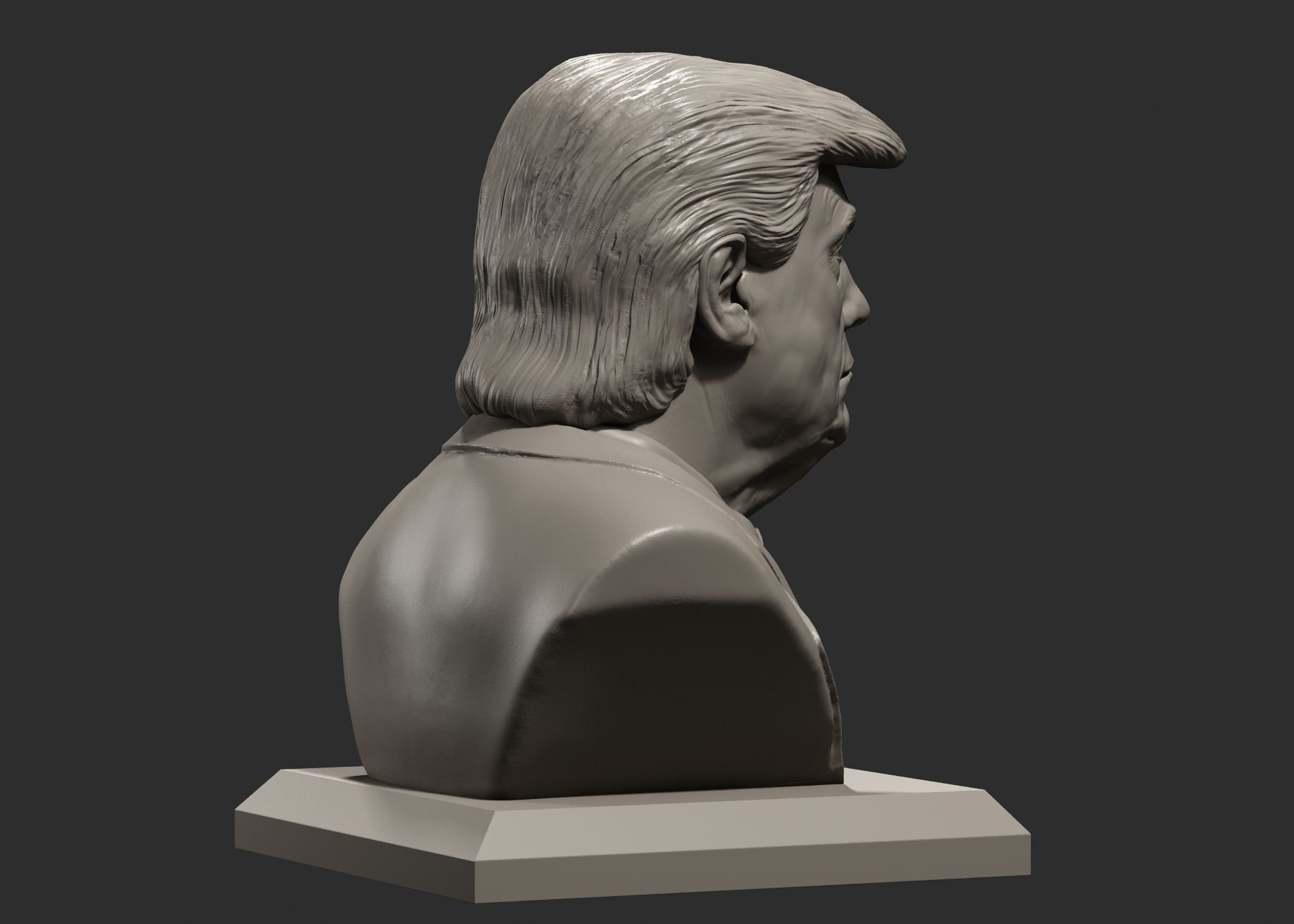 Donald Trump bust 2 3D print model 3D model 3D printable | CGTrader