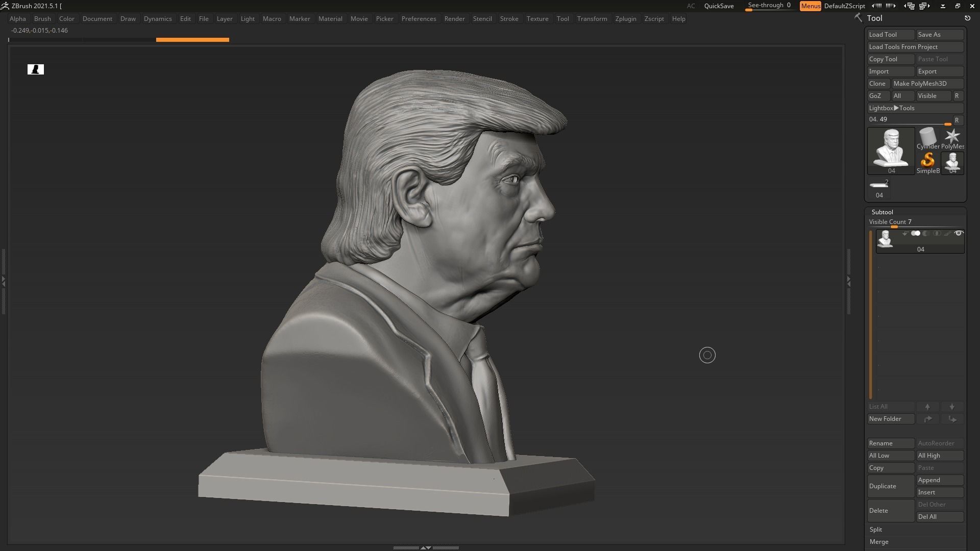 Donald Trump bust 2 3D print model 3D model 3D printable | CGTrader