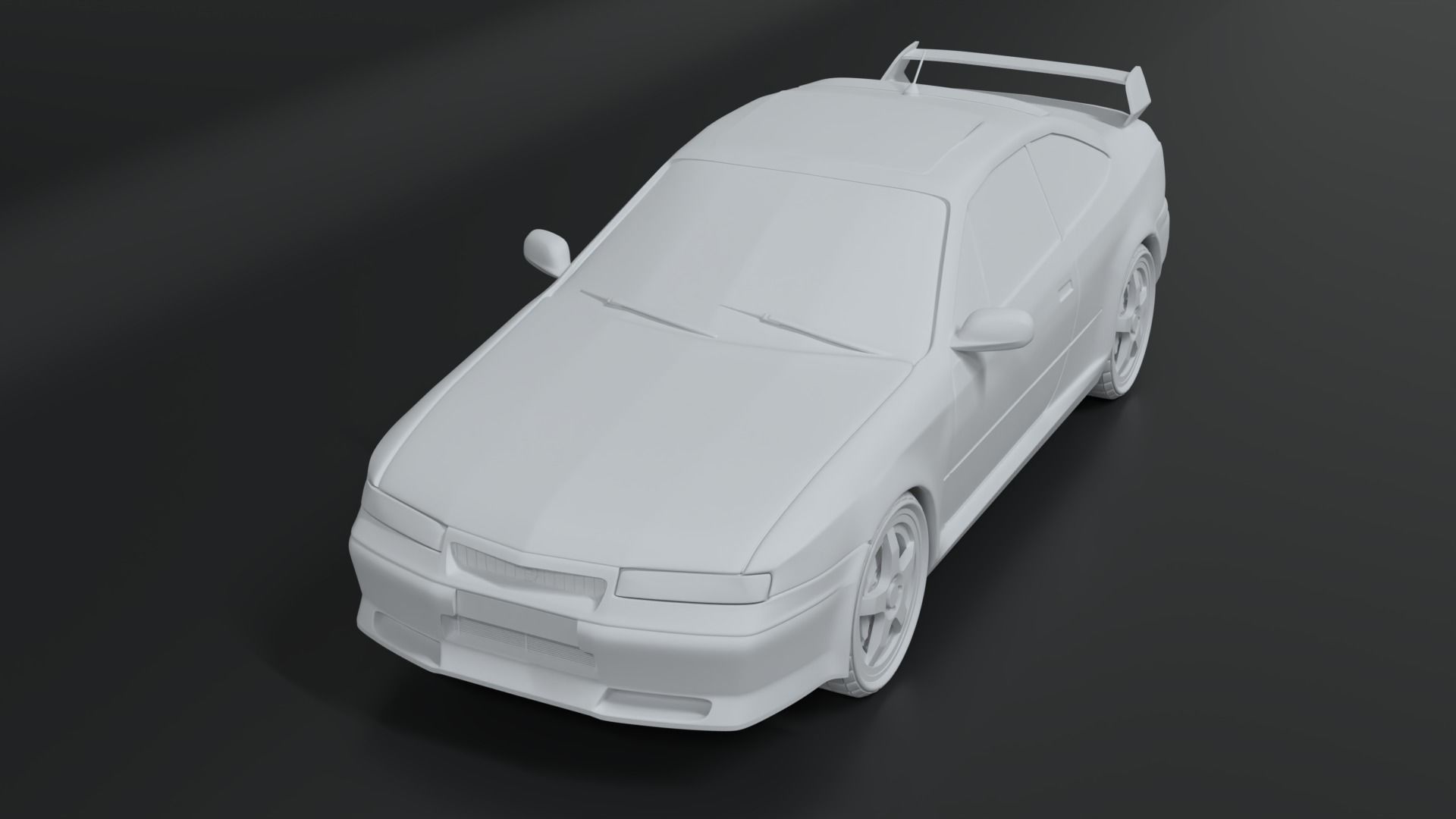 Opel Calibra STL with separated parts for 3D printing 3D model 3D ...
