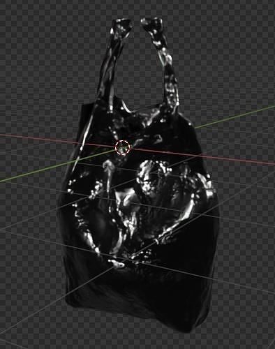 A 3D Black Plastic Bag 3D model | CGTrader