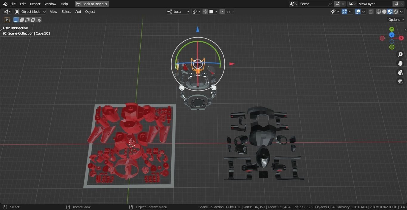 Figure Articulated for 3d print- Ryuki and Dragreder 3D model 3D ...