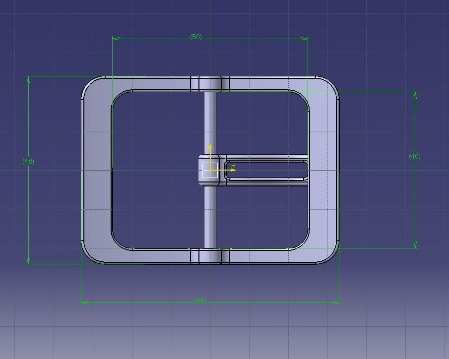 Waist Belt Buckle 3D model 3D printable | CGTrader