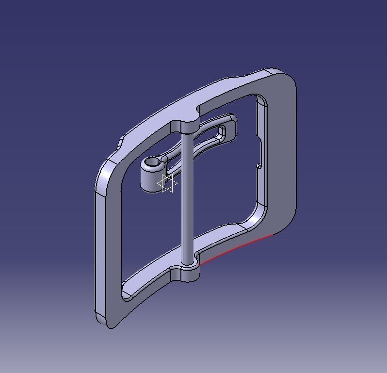 Waist Belt Buckle 3D model 3D printable | CGTrader