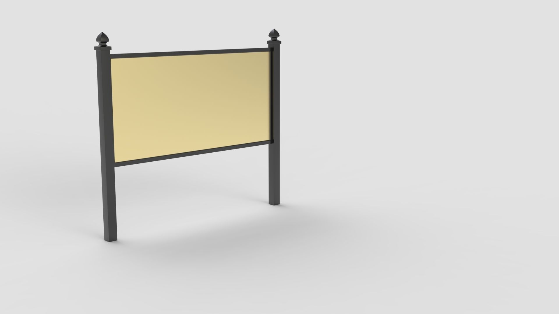 Outdoor Business Sign 3D model | CGTrader