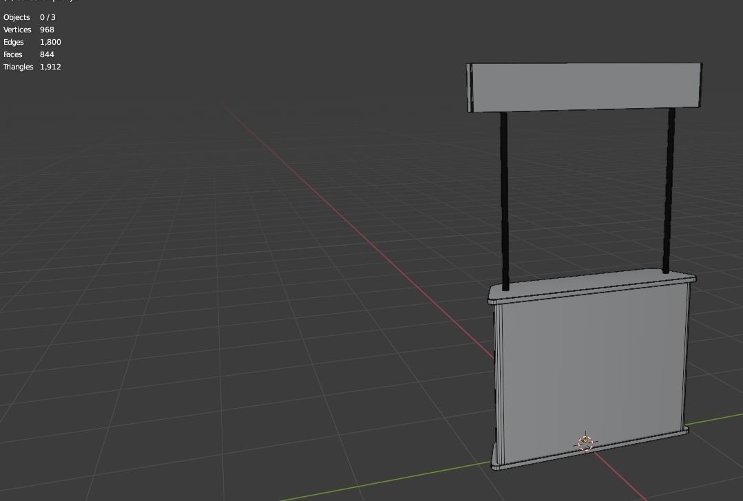 Advertising Stand 3D model | CGTrader