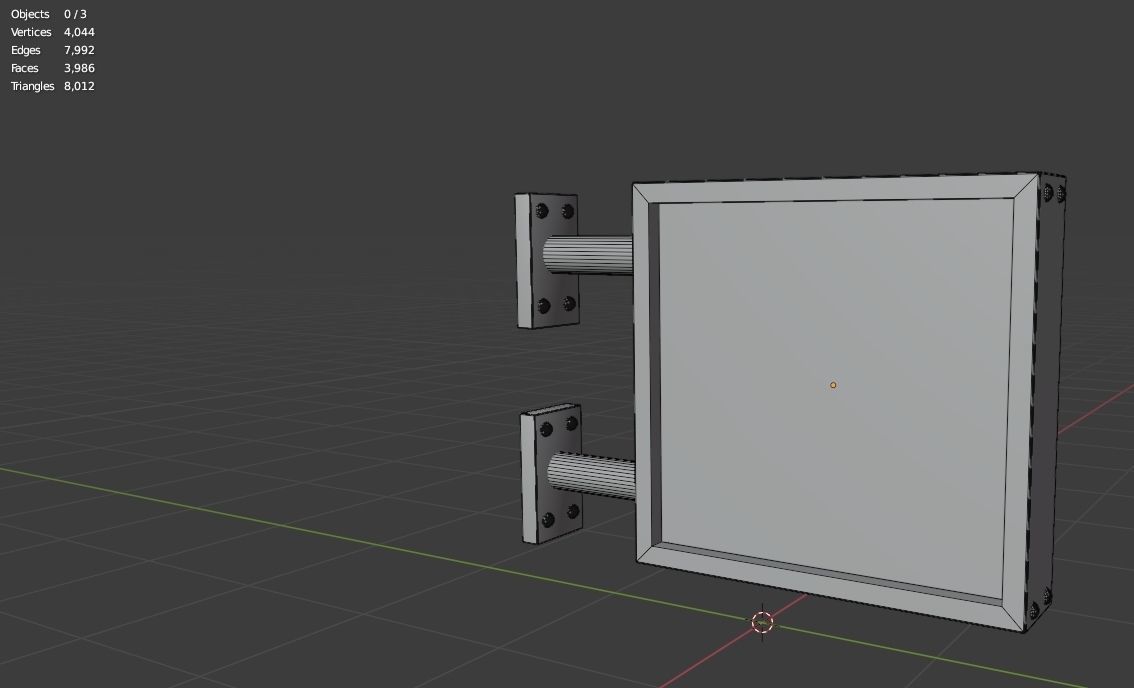 Square Signboard 3D model | CGTrader