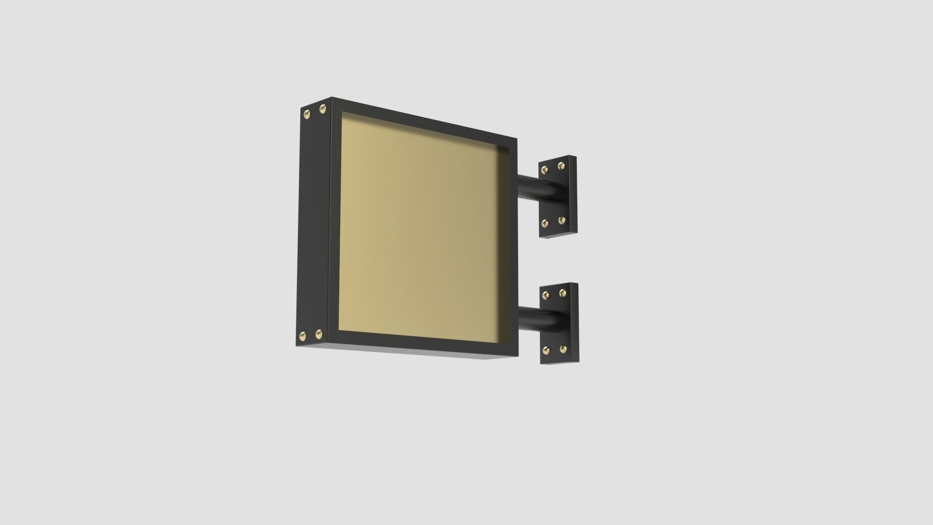 Square Signboard 3D model | CGTrader