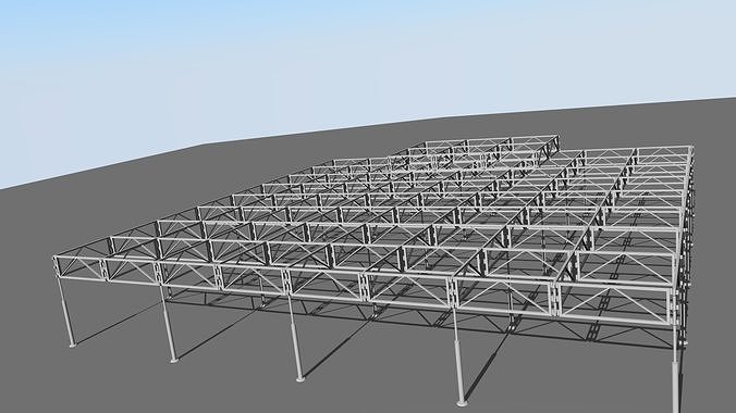 Stage steel structure 3D model | CGTrader