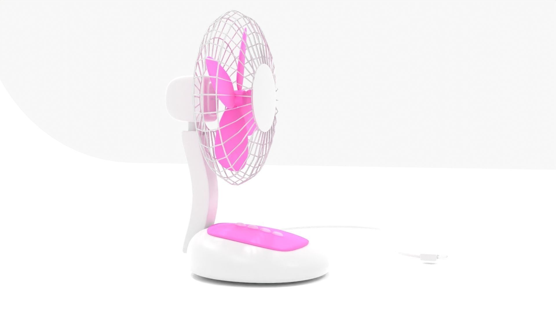 Desk Fan 3D model animated | CGTrader