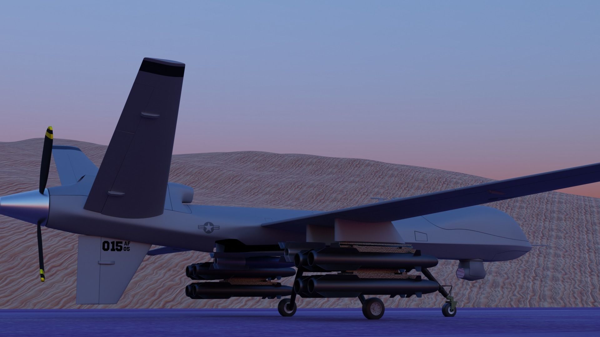 mq-9 reaper 3D model | CGTrader