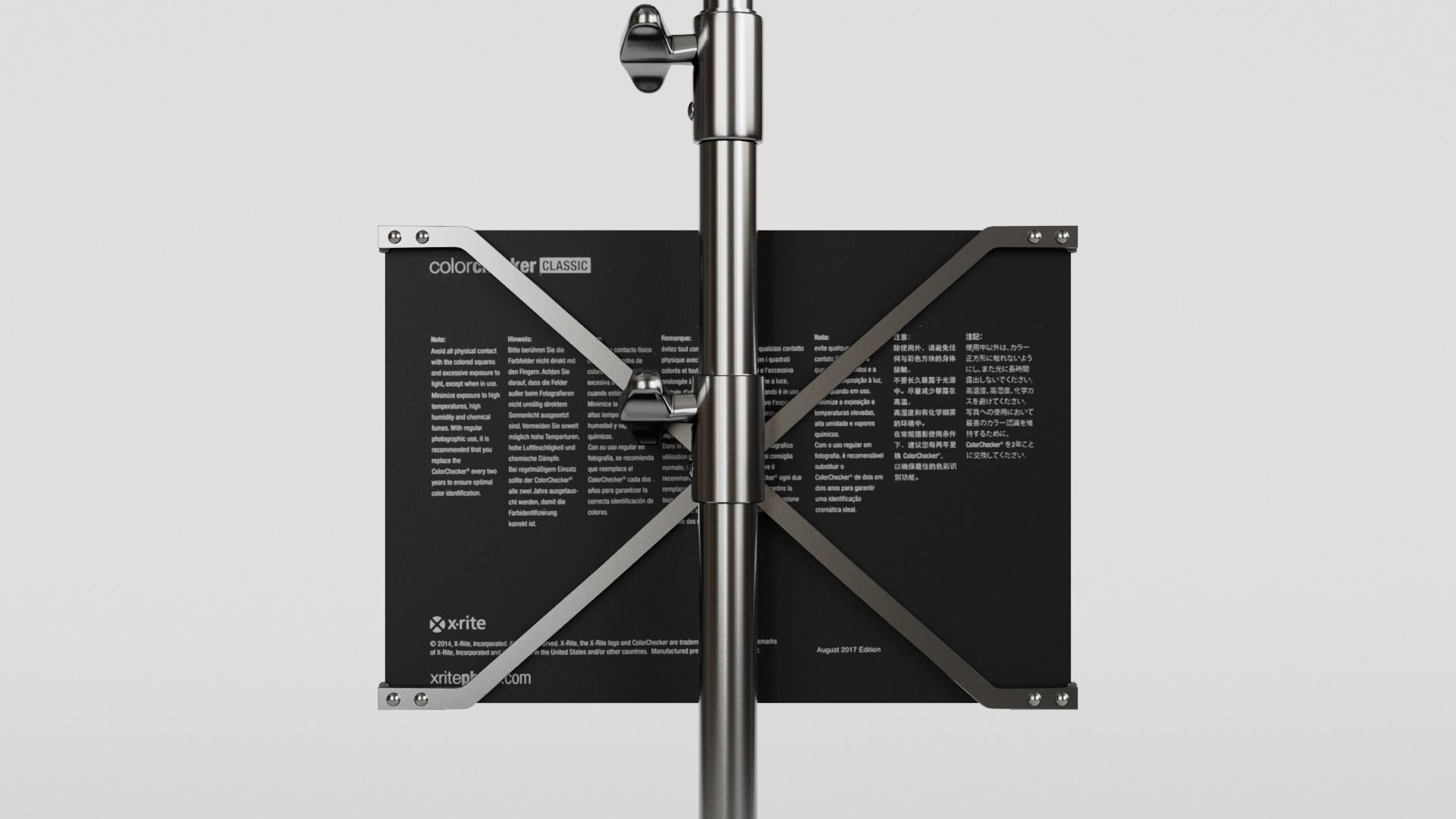 Color Checker with Chrome and Grey Ball 3D model | CGTrader