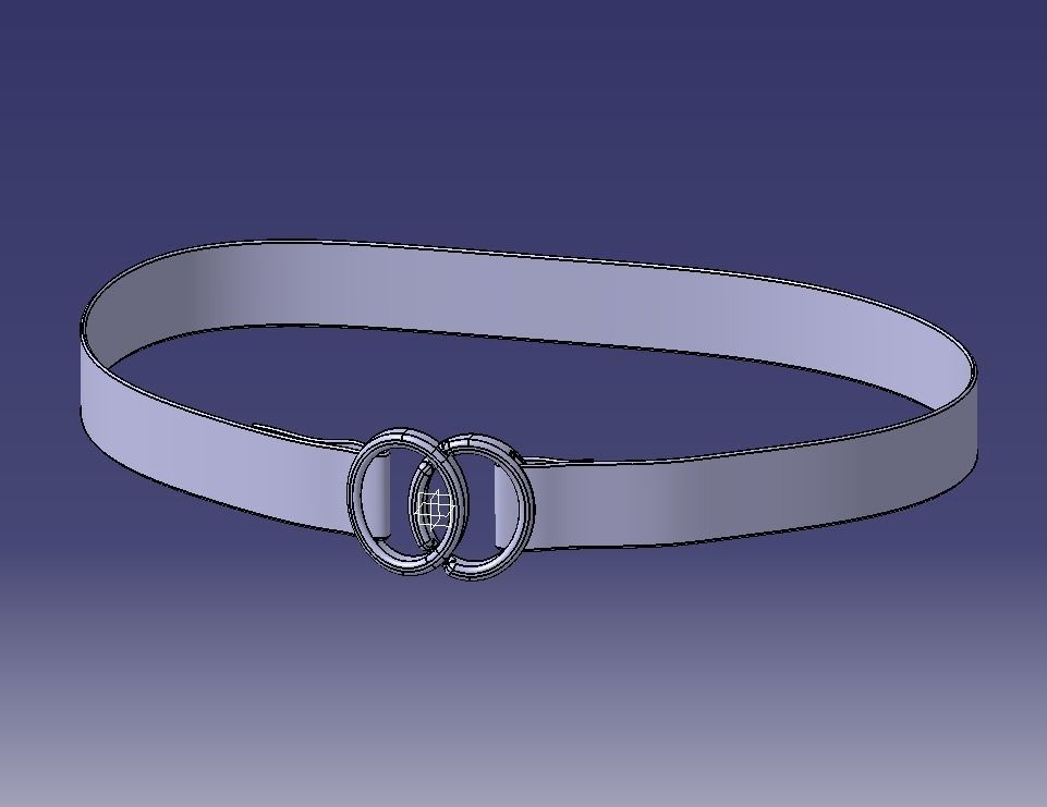 Waist Belt Buckle 3D model 3D printable | CGTrader