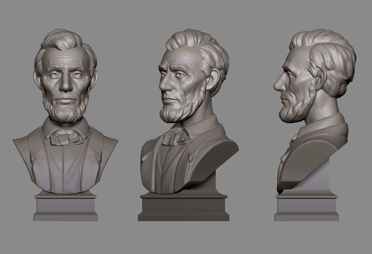 Abraham Lincoln 3D model 3D printable | CGTrader
