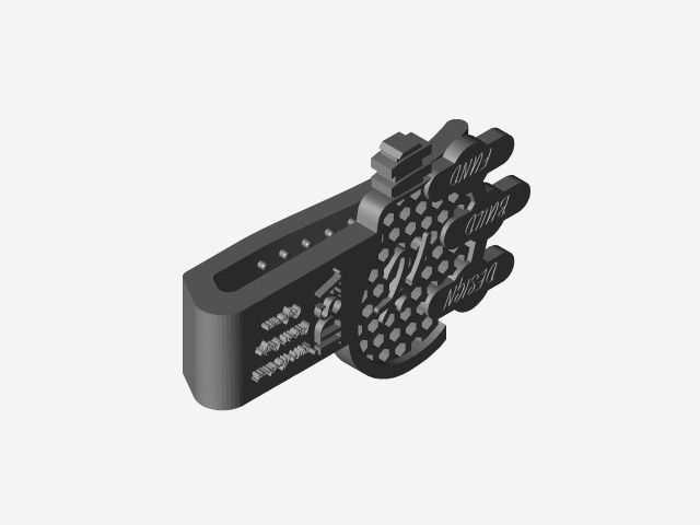 DBF it for Designed to Print Pin Challenge free 3D model | CGTrader