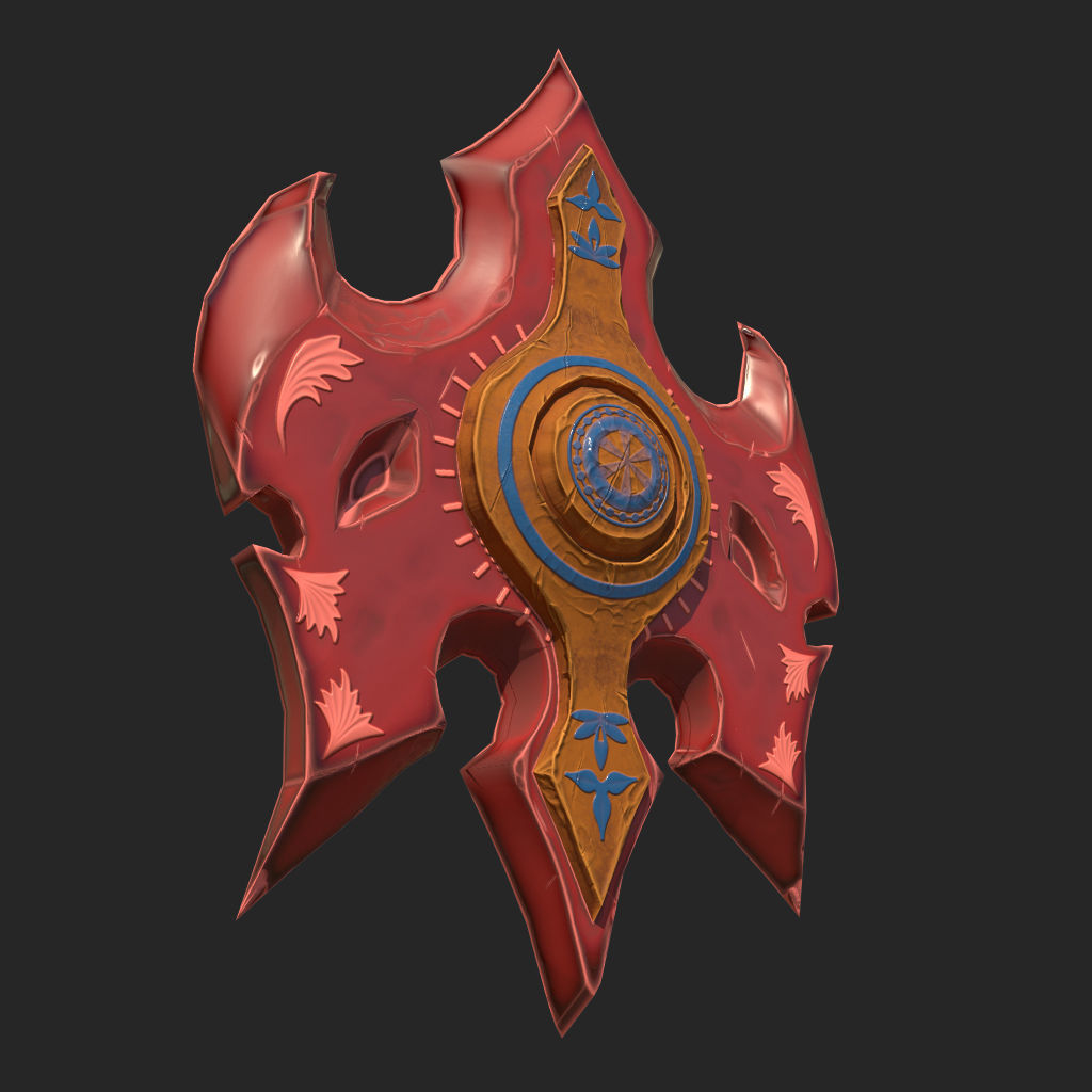 3D model Stylized Shield VR / AR / low-poly | CGTrader