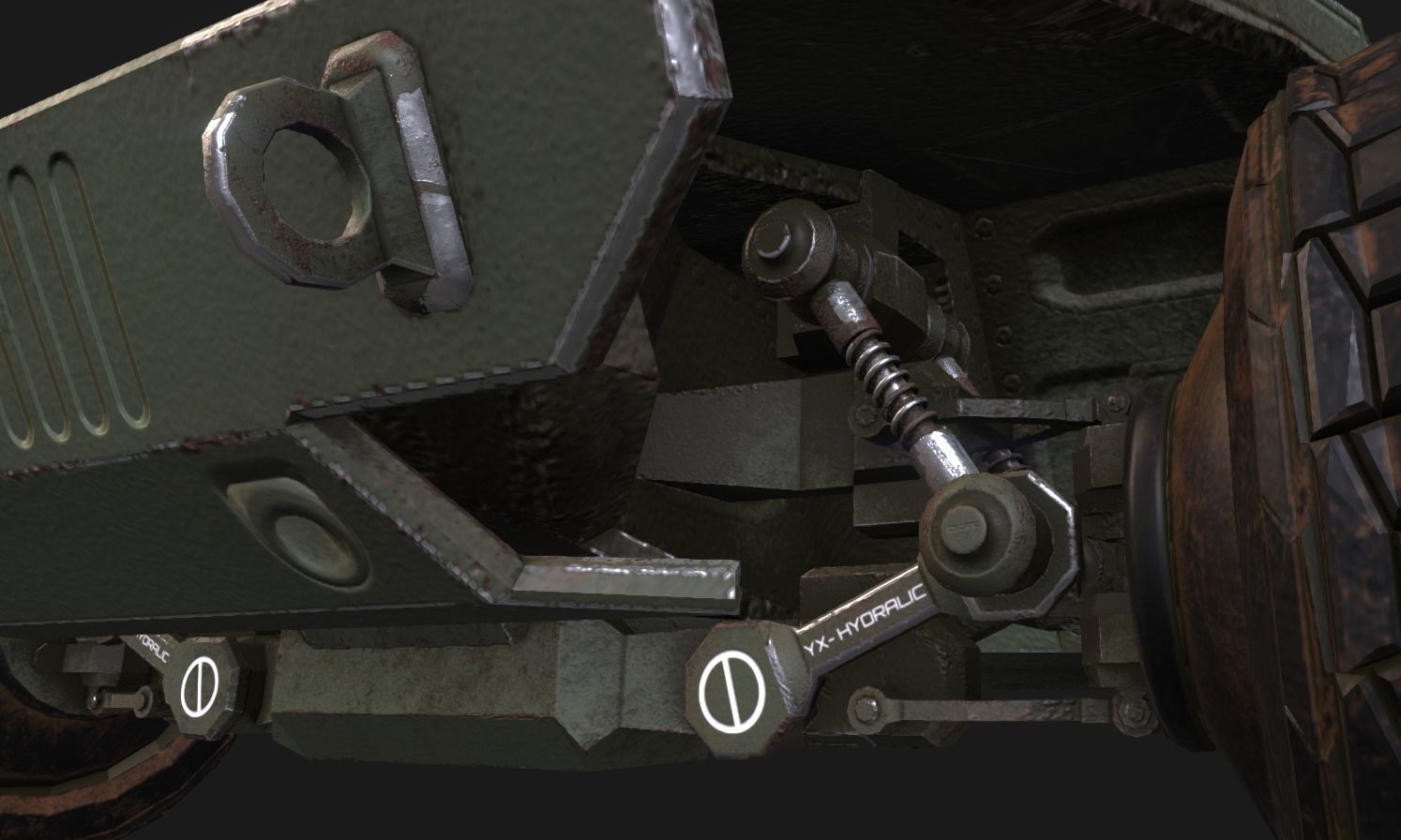 3D model LOWPOLY MILITARY FORTEX LIGHT TRANSPORT ARMED VEHICLE VR / AR ...