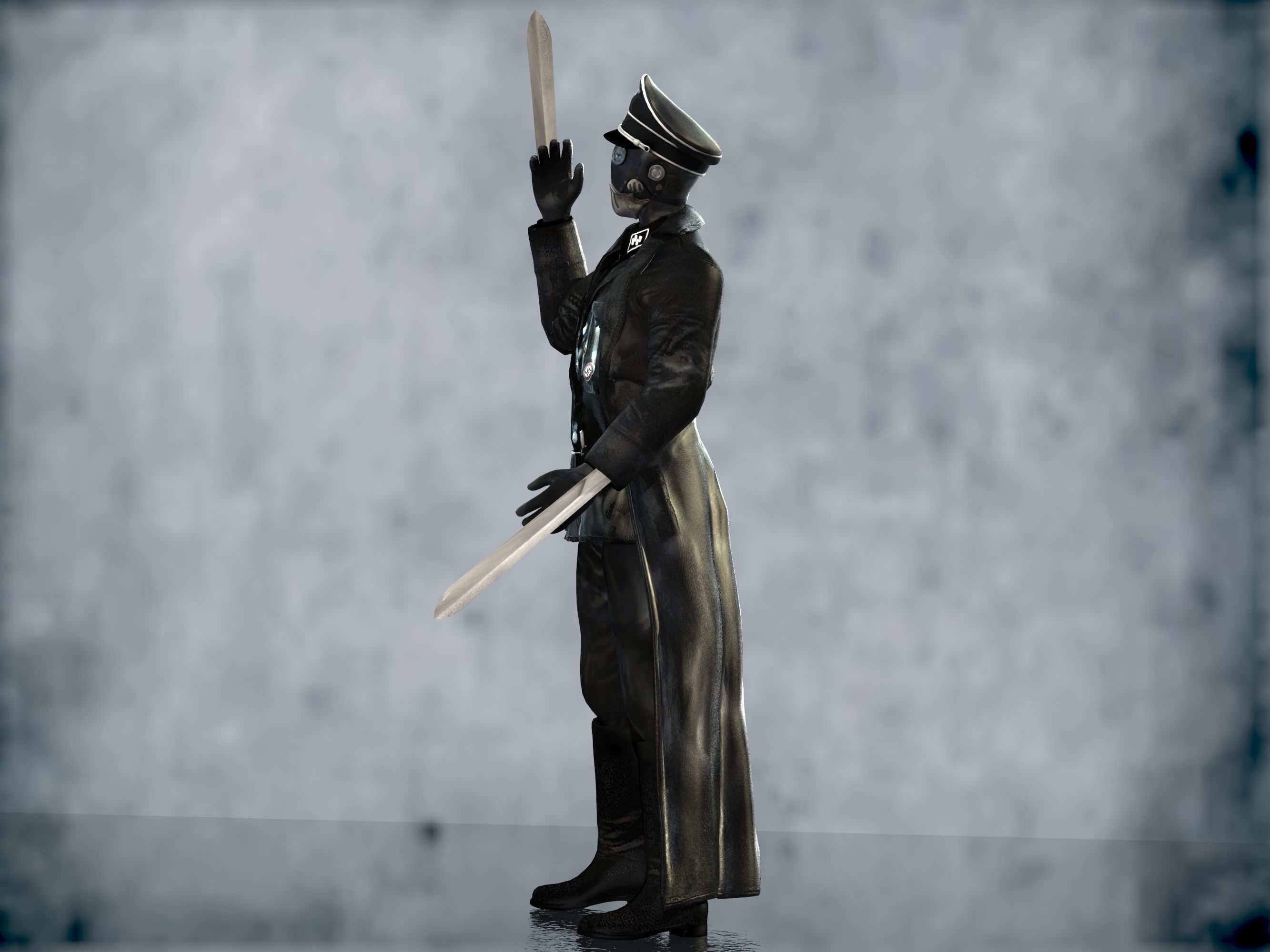 3D model Karl Ruprecht Kroenen from Hellboy VR / AR / low-poly rigged ...