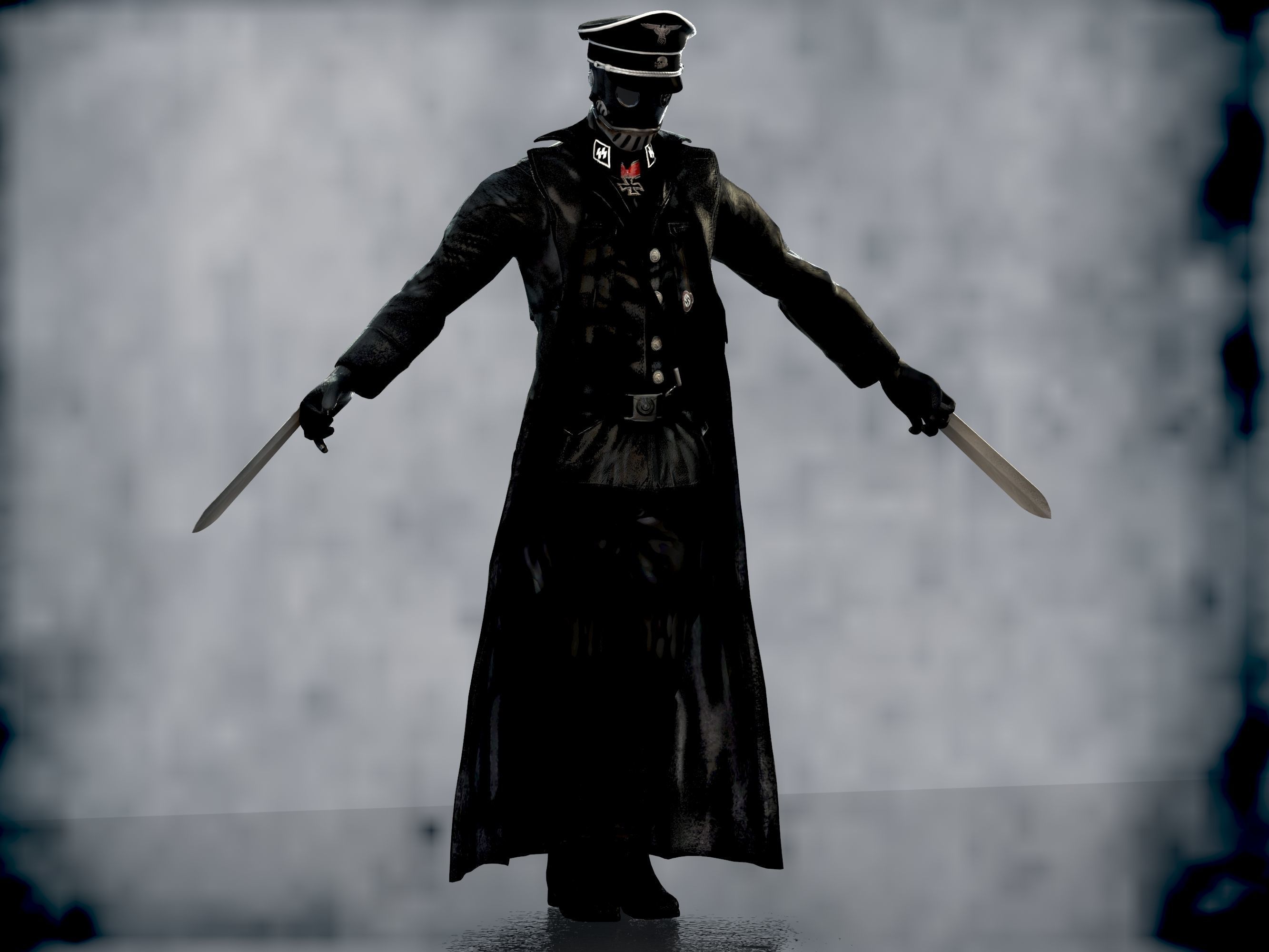 3D model Karl Ruprecht Kroenen from Hellboy VR / AR / low-poly rigged ...