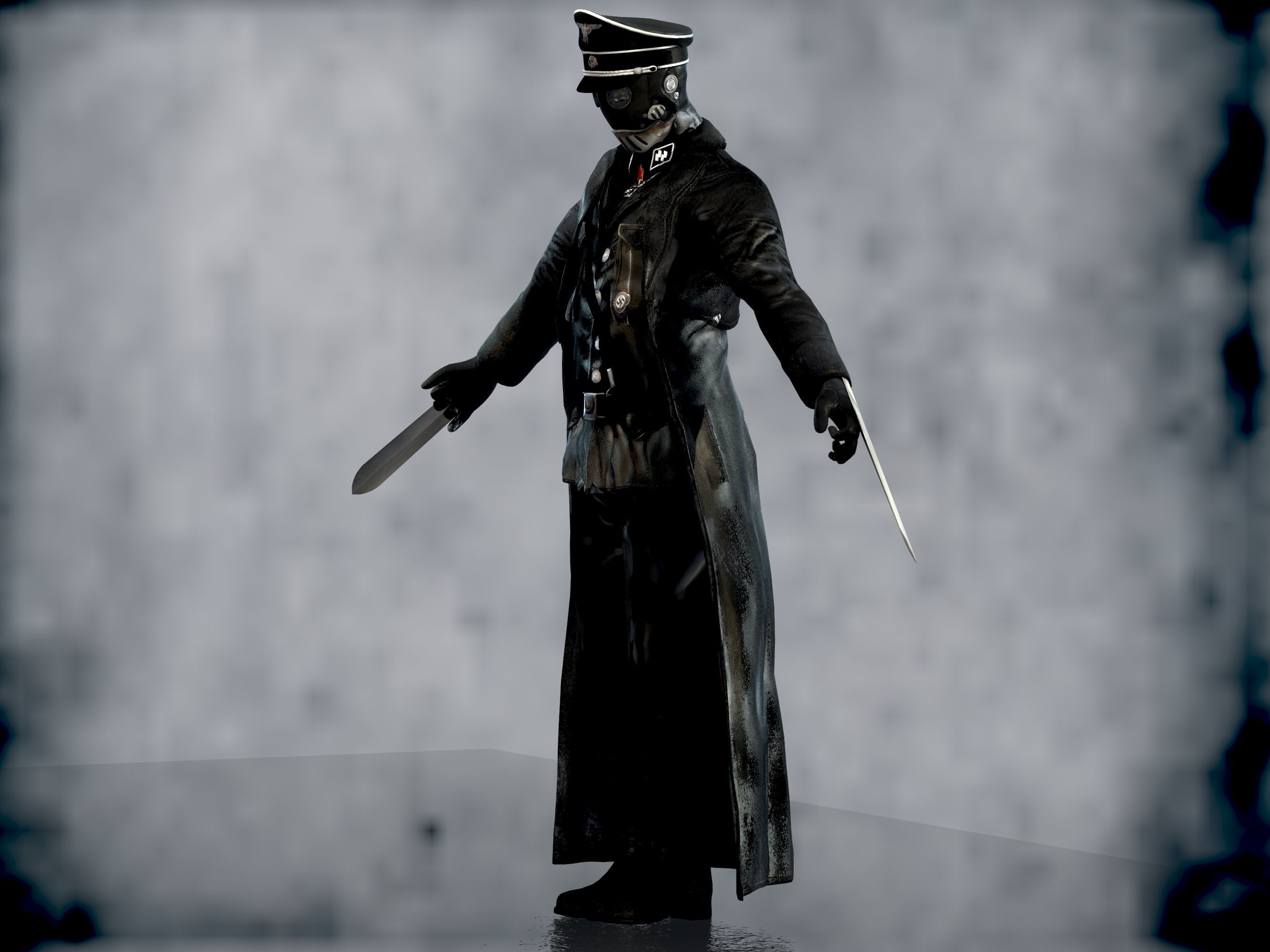 3D model Karl Ruprecht Kroenen from Hellboy VR / AR / low-poly rigged ...