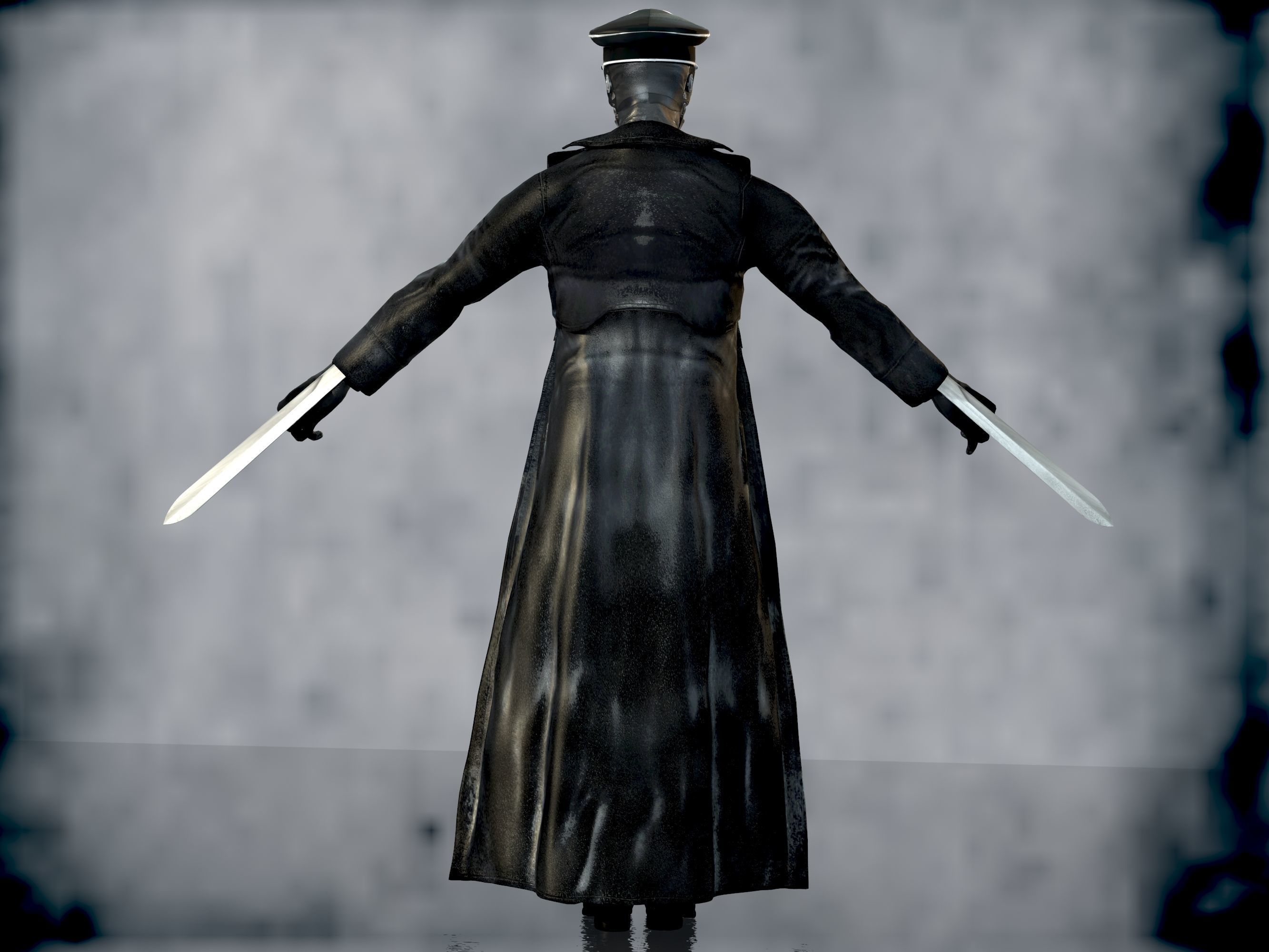 3D model Karl Ruprecht Kroenen from Hellboy VR / AR / low-poly rigged ...