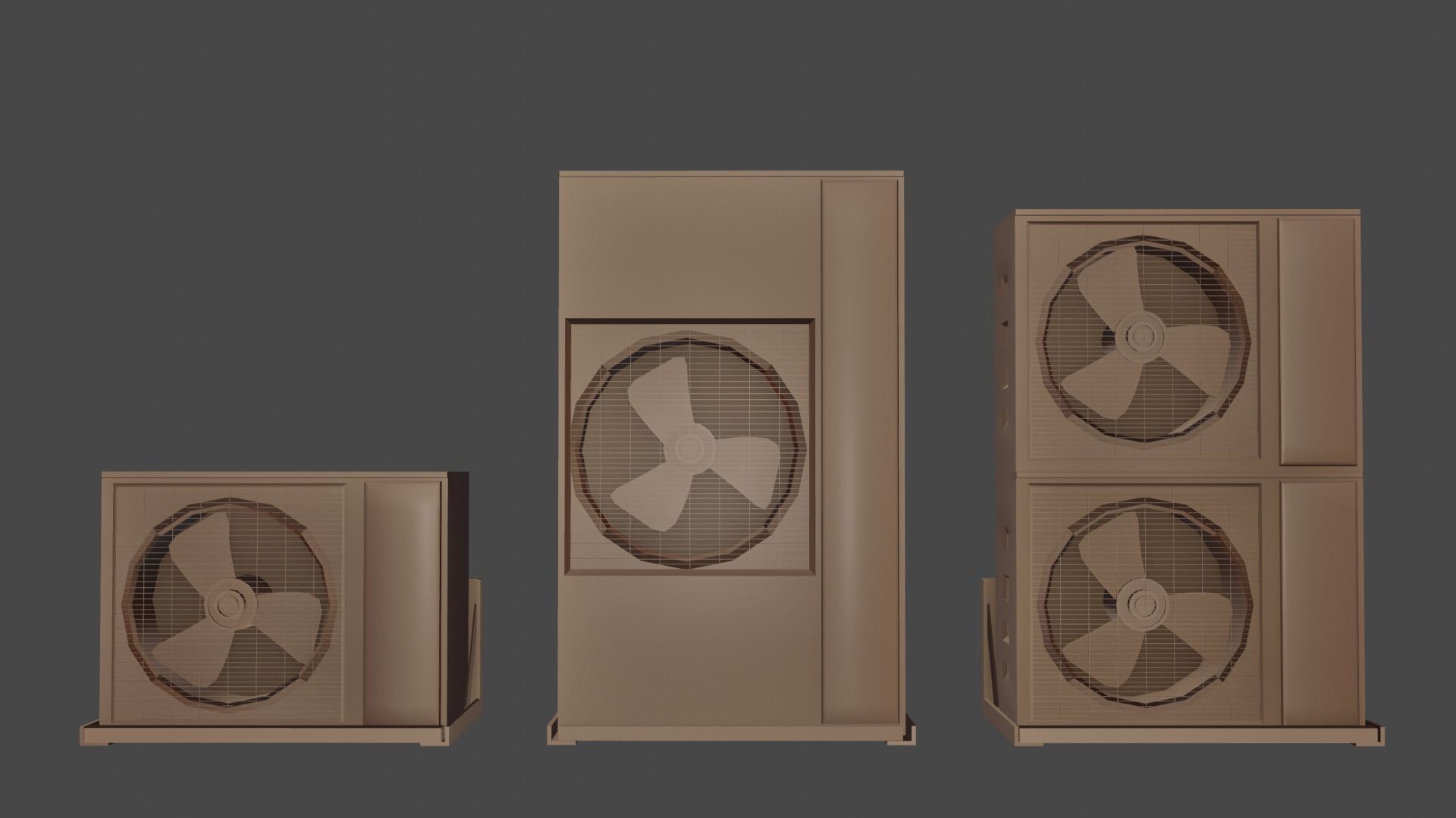 3D model old air conditioner VR / AR / low-poly | CGTrader